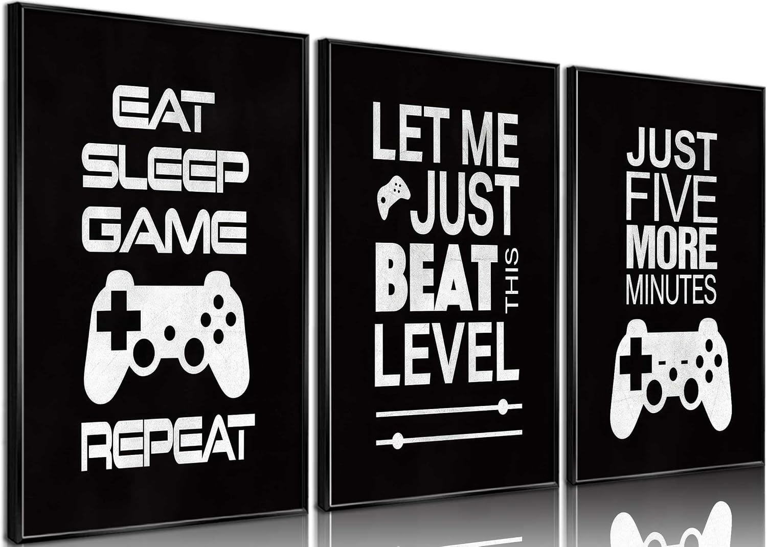 Amazon.com: WYHLMTQ 3pcs Video Game Encouragement Statement Paintings ...