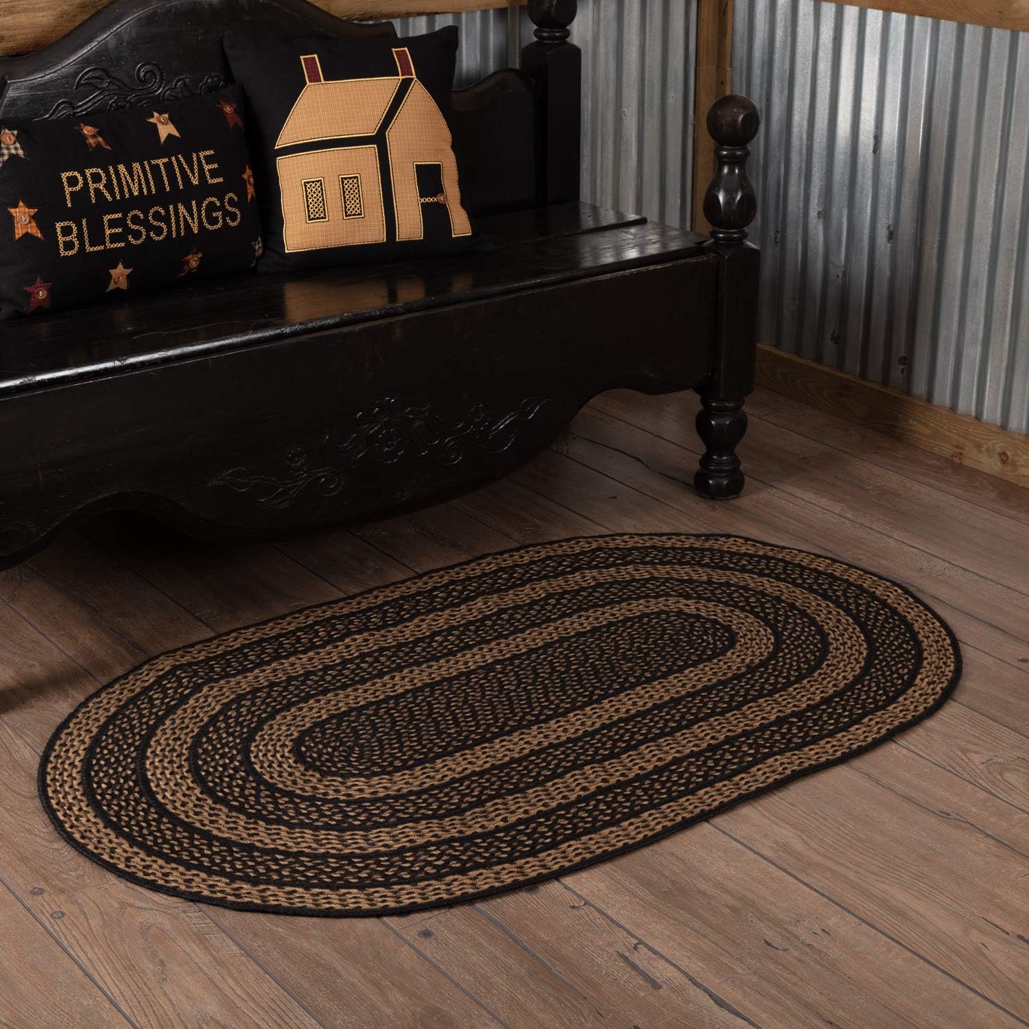 Amazon.com: Slate Premium Braided Collection | Primitive, Rustic ...