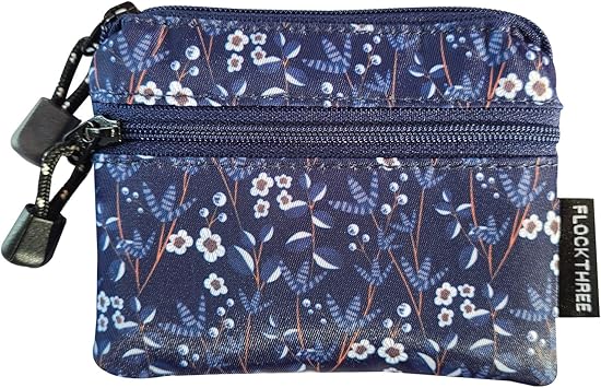 Amazon.com: FLOCK THREE Small Coin Purse Pouch for Women with Zipper ...