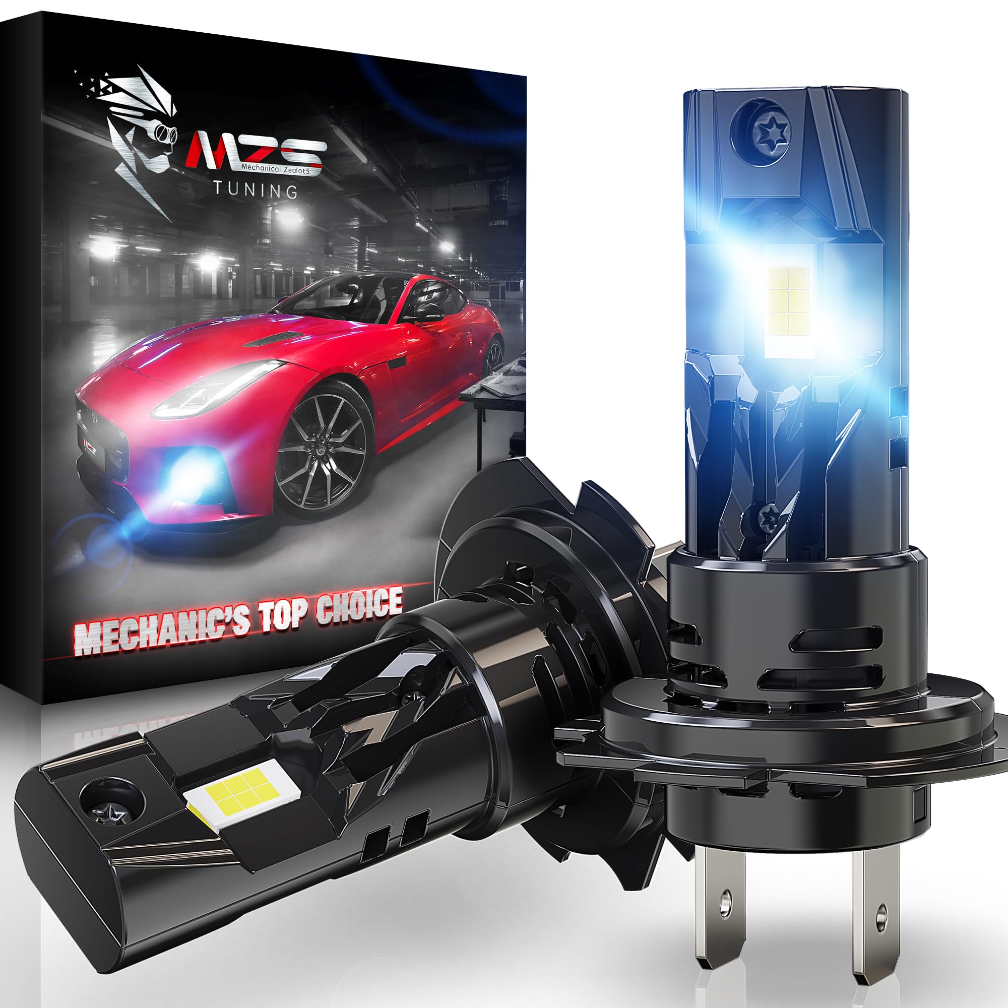 Amazon.com: MZS H7 Bulbs, H7 Light bulbs 500% Brighter H7 Fog Light W ...