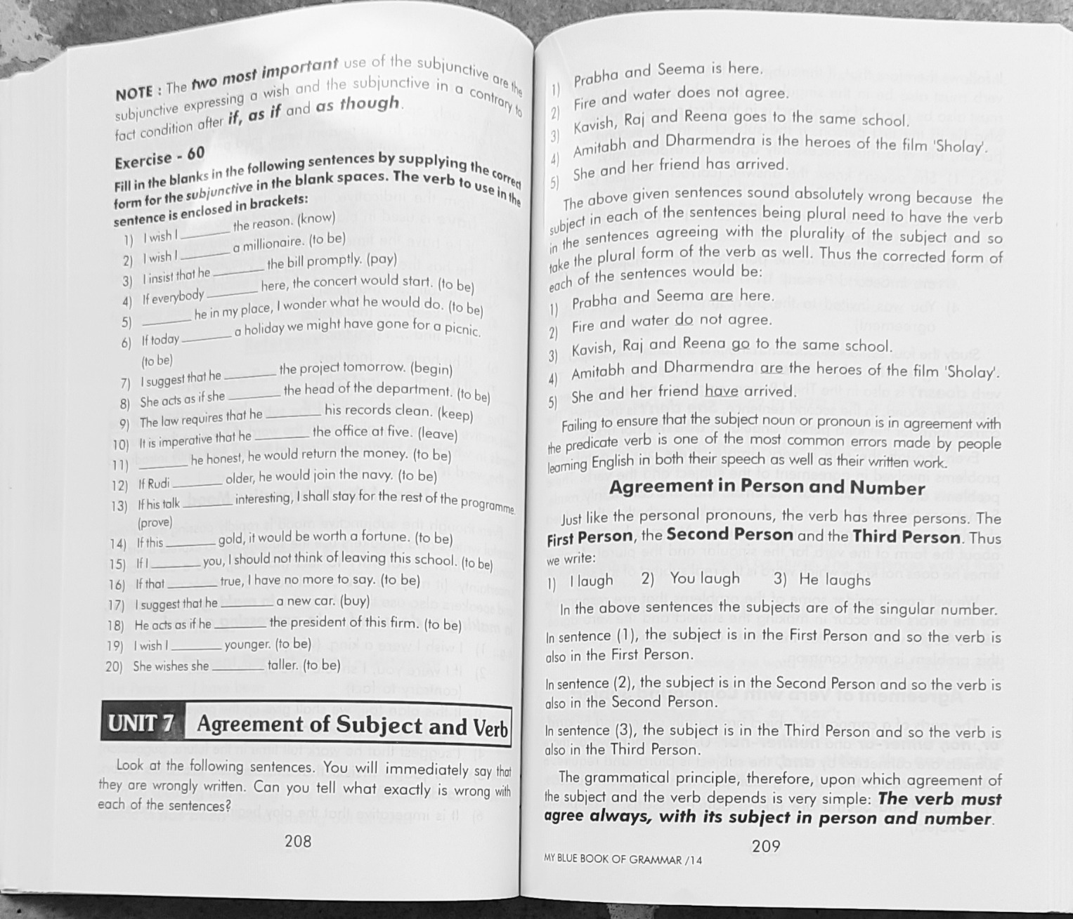 My Blue Book of Grammar with Answers Teachers created material ...