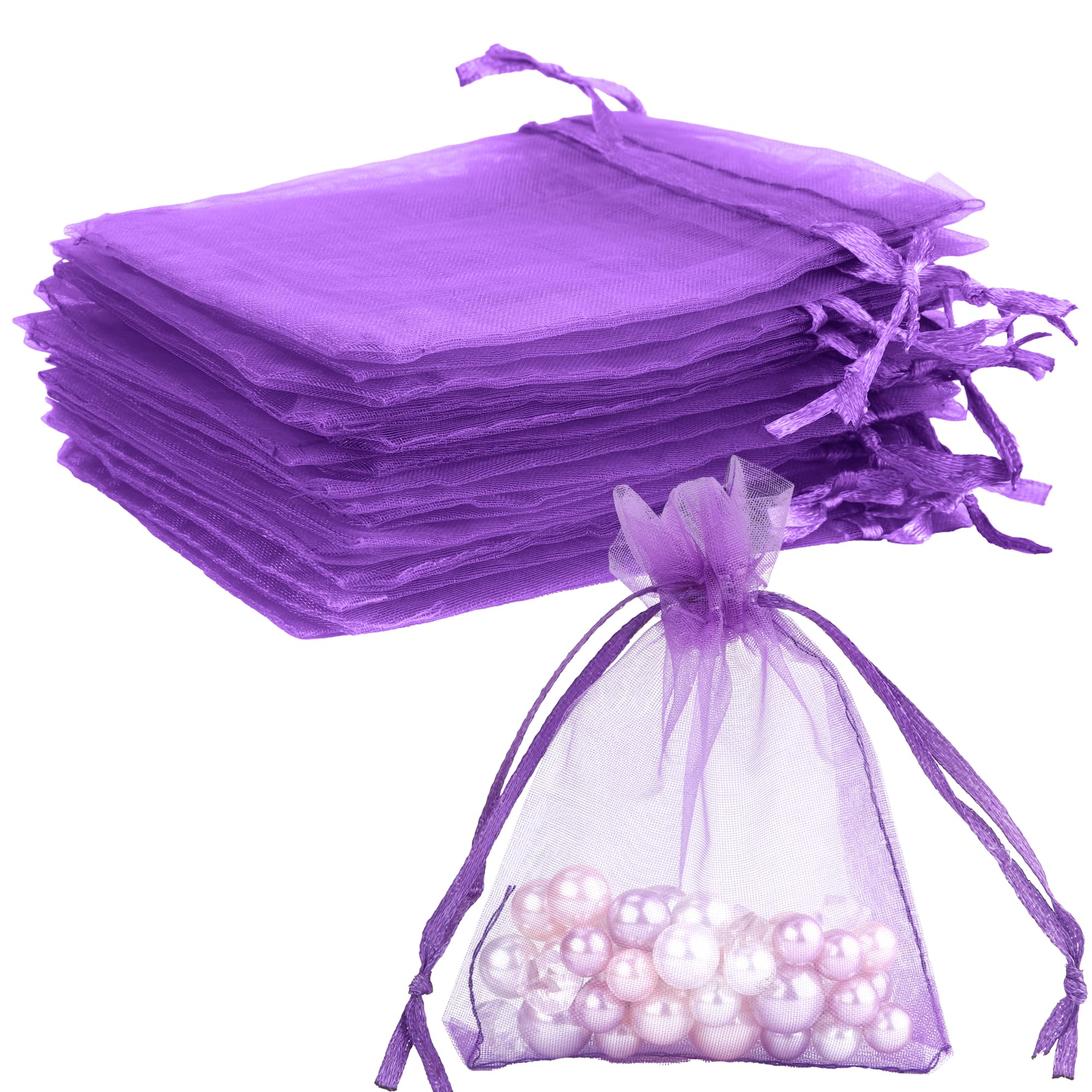 Amazon.com: BOEIAC Organza Bags, Sheer Organza Bag, 50Pcs,Small Organza ...