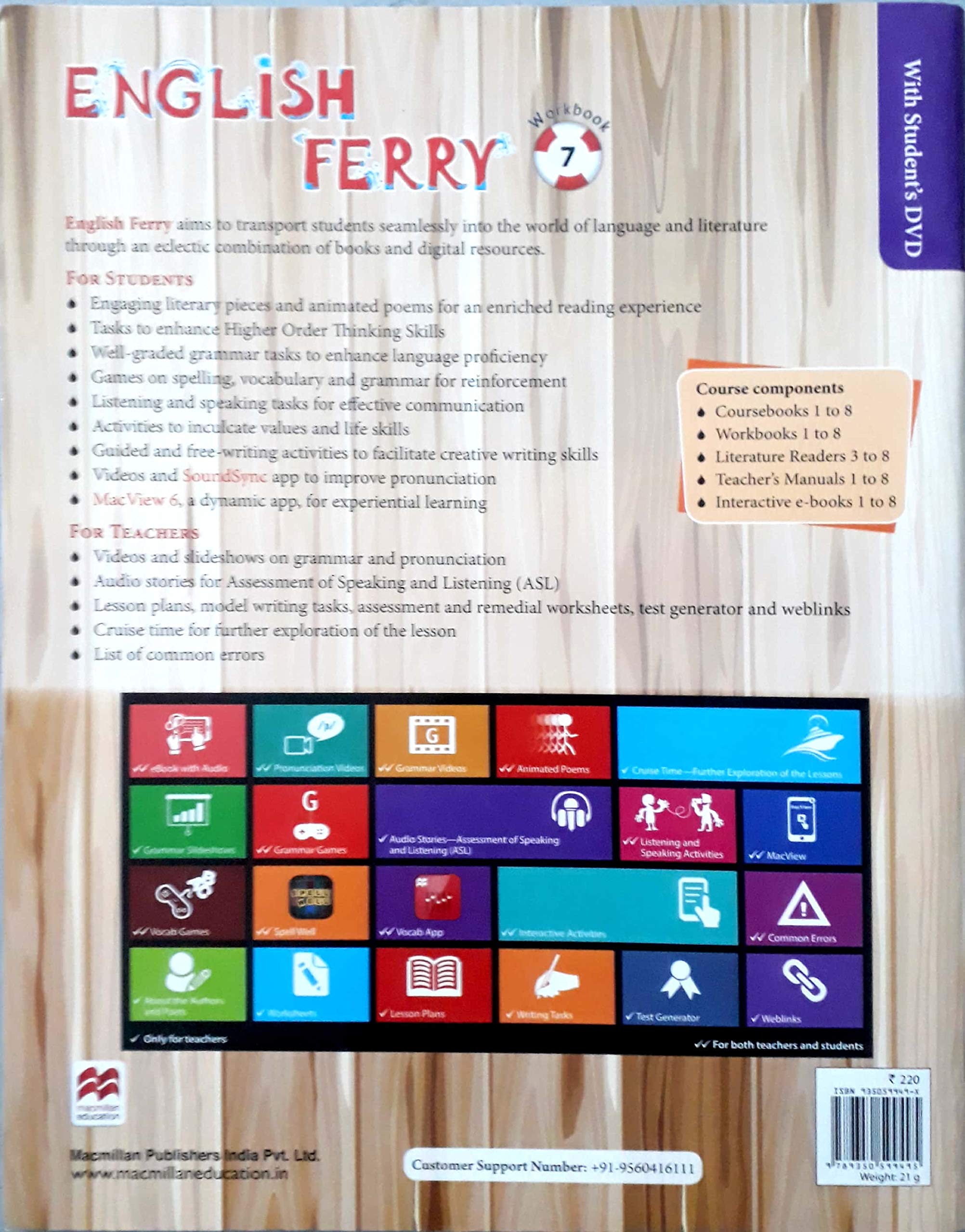 English Ferry 2016 Workbook Class 7 : Macmillan Publishers: Amazon.in ...