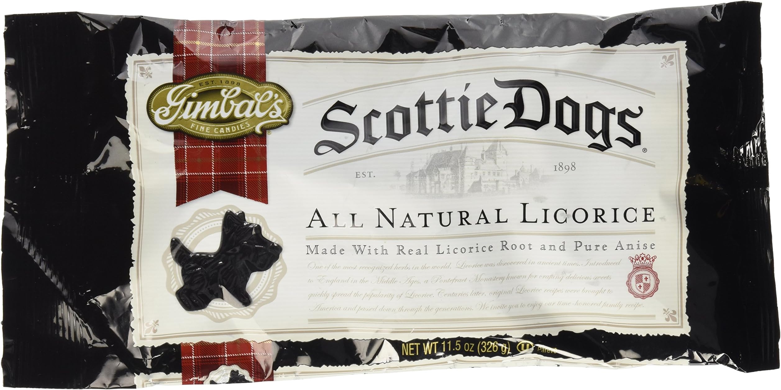Amazon.com : Gimbal's Licorice Scottie Dogs, 11.5 oz (SUGAR) : Licorice ...