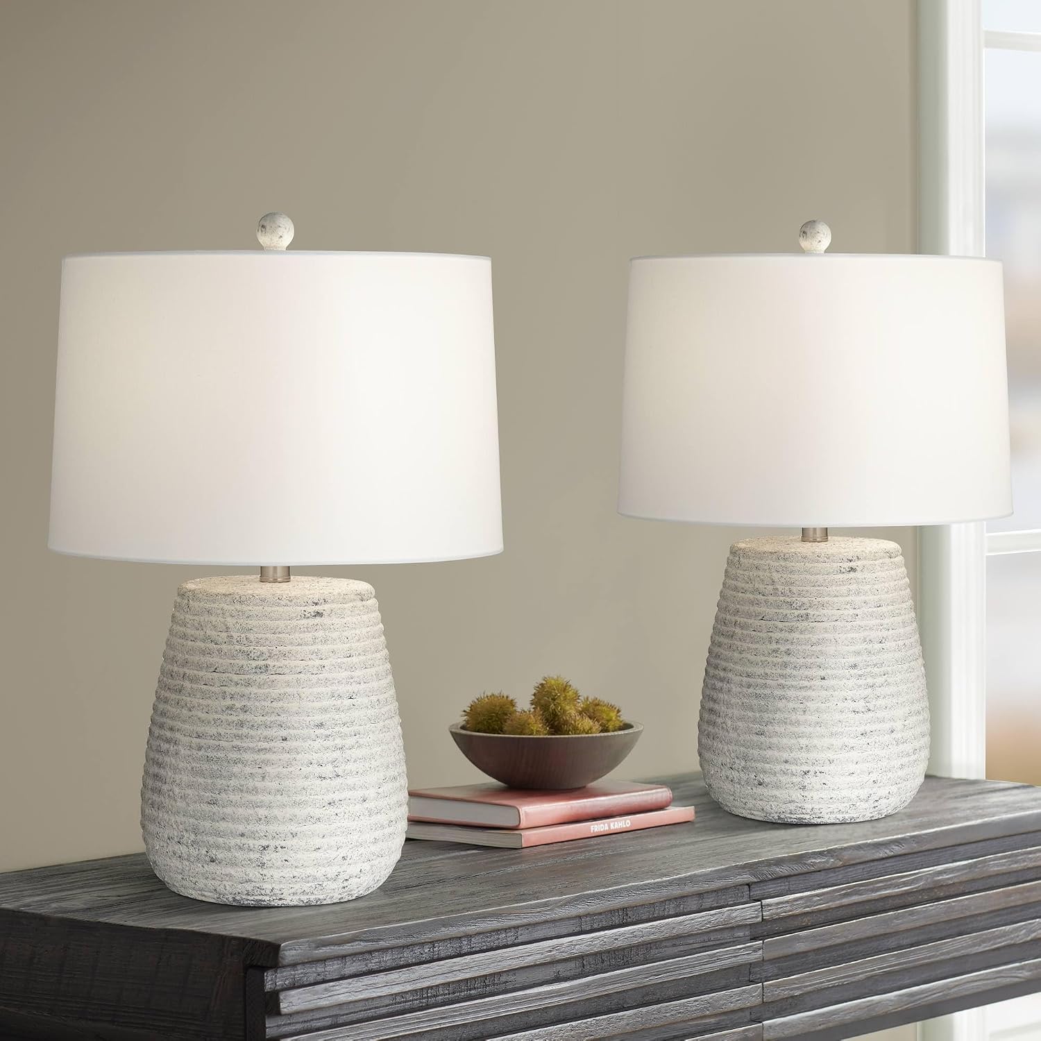 Possini Euro Design 23" High Small Modern Coastal Accent Table Lamps ...