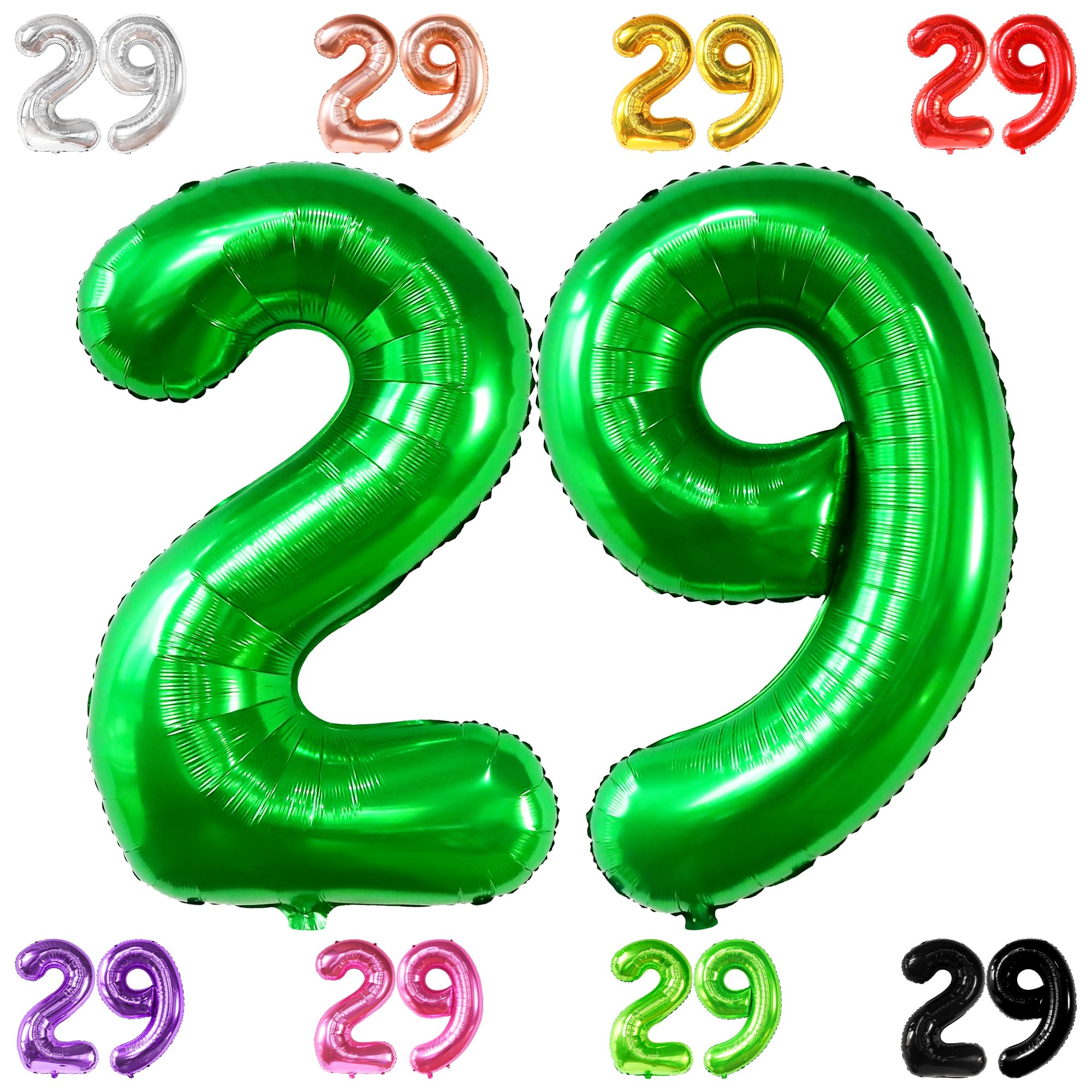 Amazon.com: KatchOn, 29 Balloon Numbers Dark Green - Giant, 40 Inch ...