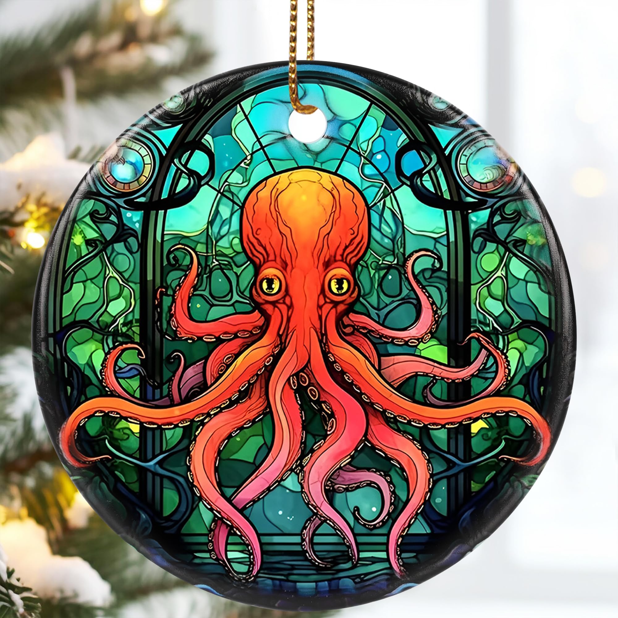 Amazon.com: Jocidea Octopus Ornament, Octopus Christmas Ornament, 2.8 ...