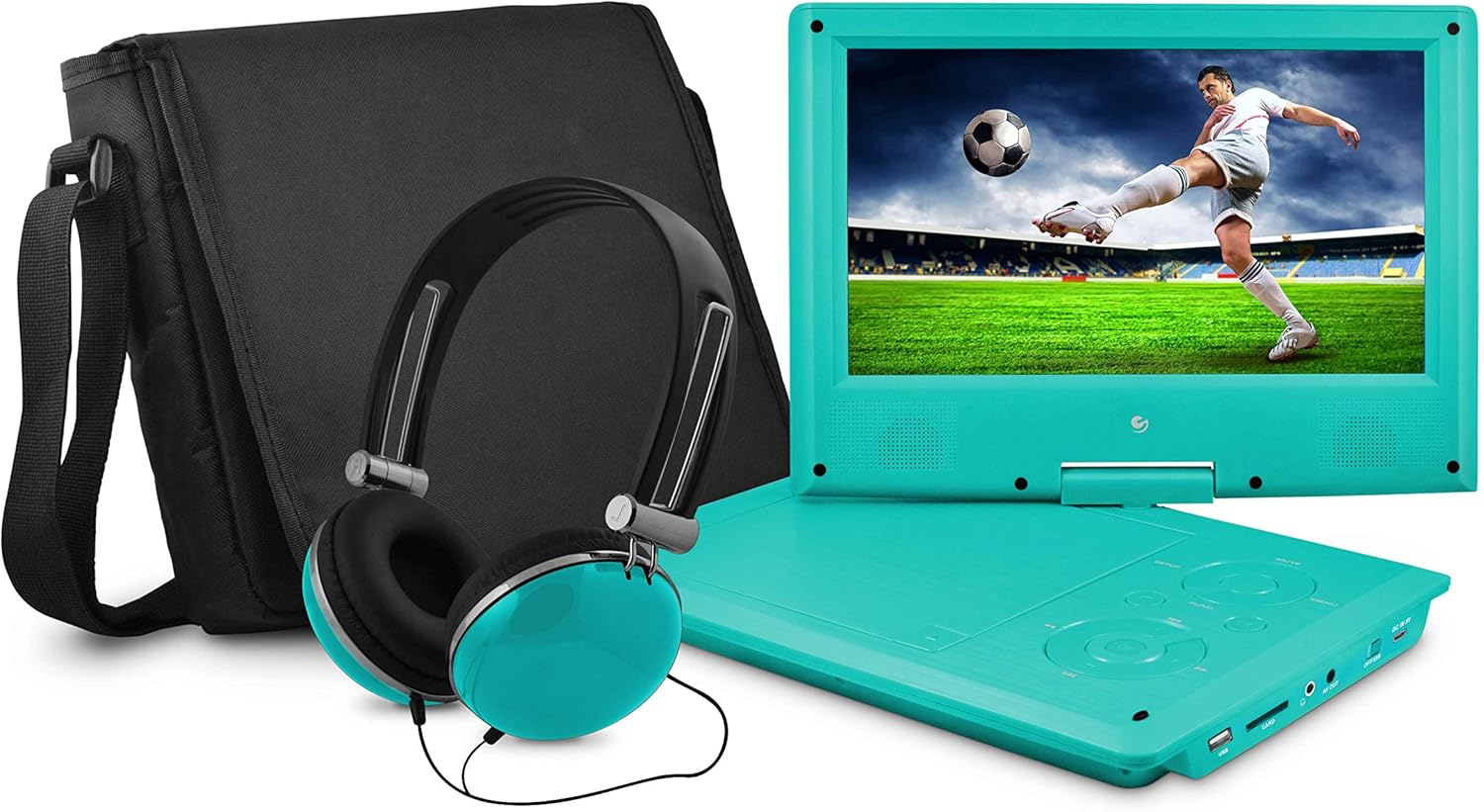 Ematic EPD909TL 9-Inch Portable DVD Player with Matching Headphones and ...