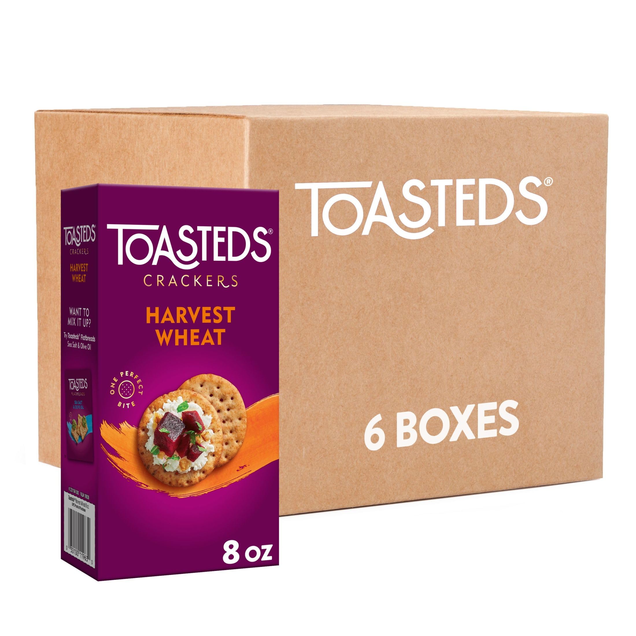 Amazon.com : Toasteds Crackers, Party Snacks, Lunch Snacks, Harvest ...