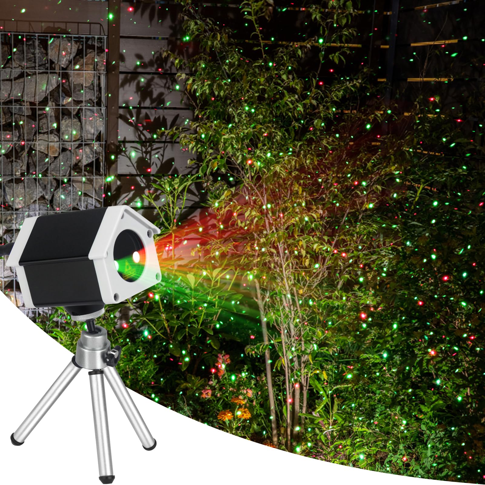 Amazon.com: Lunhoo Outdoor Garden Laser Lights Star Projector ...