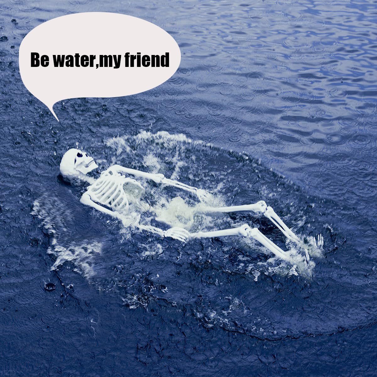 BADCOLOR 5.4 ft Life Size Full Body Skeleton with PVC Pipe and Cable ...