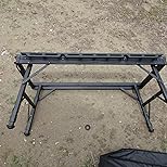 Amazon | WAQ MULTI IRON TABLE アイアンテーブル WAQ-MIT1 テーブル パネル式 アウトドア キャンプ バーベキュー BBQ アルミテーブル ランタンハンガー ...