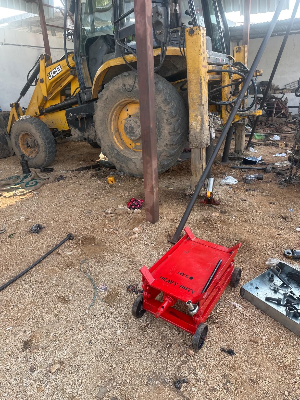 HYCO Heavy Duty Mechanical Gear Box Trolley Jack (Single Scissor Type ...