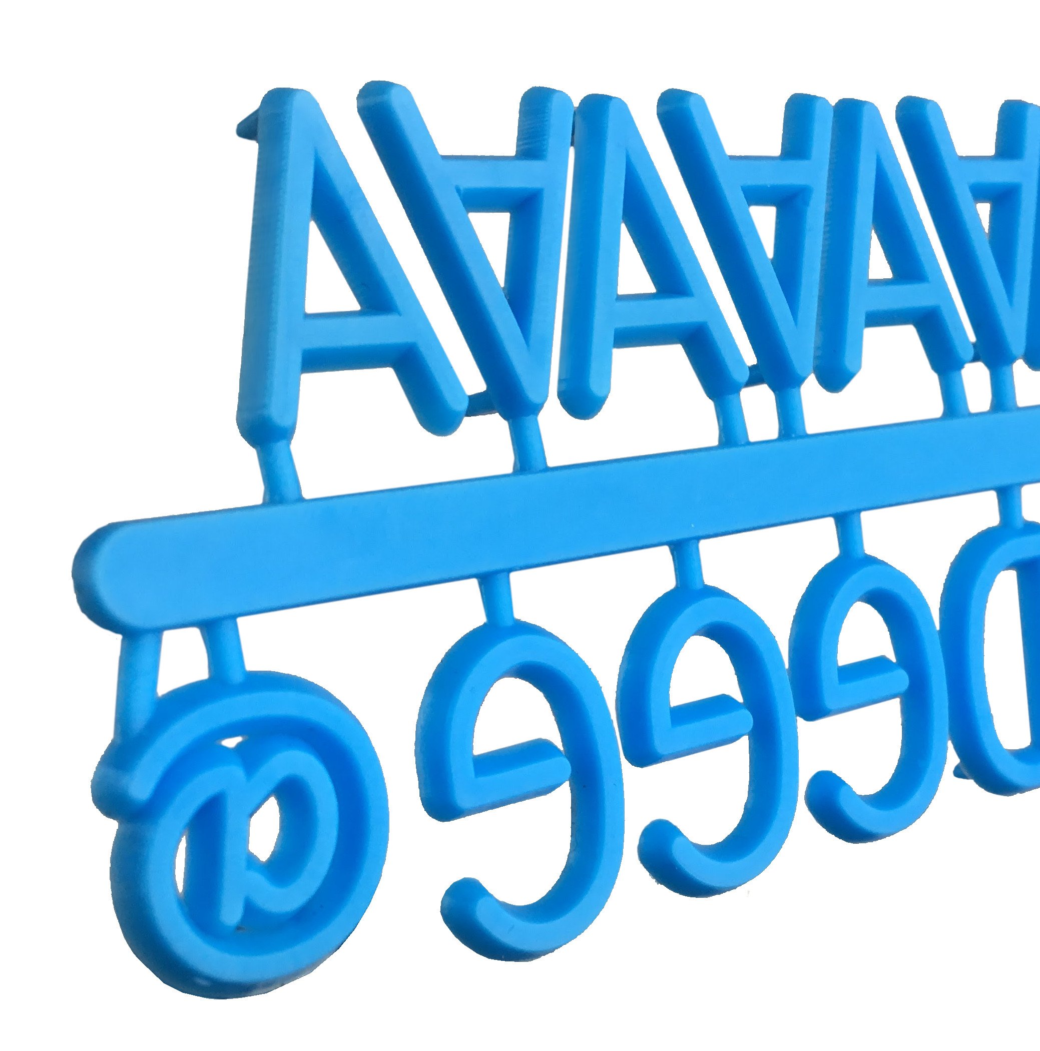 Buy Blue Letters for Letter Board - 3/4 (.75) Inch - 340 Changeable ...