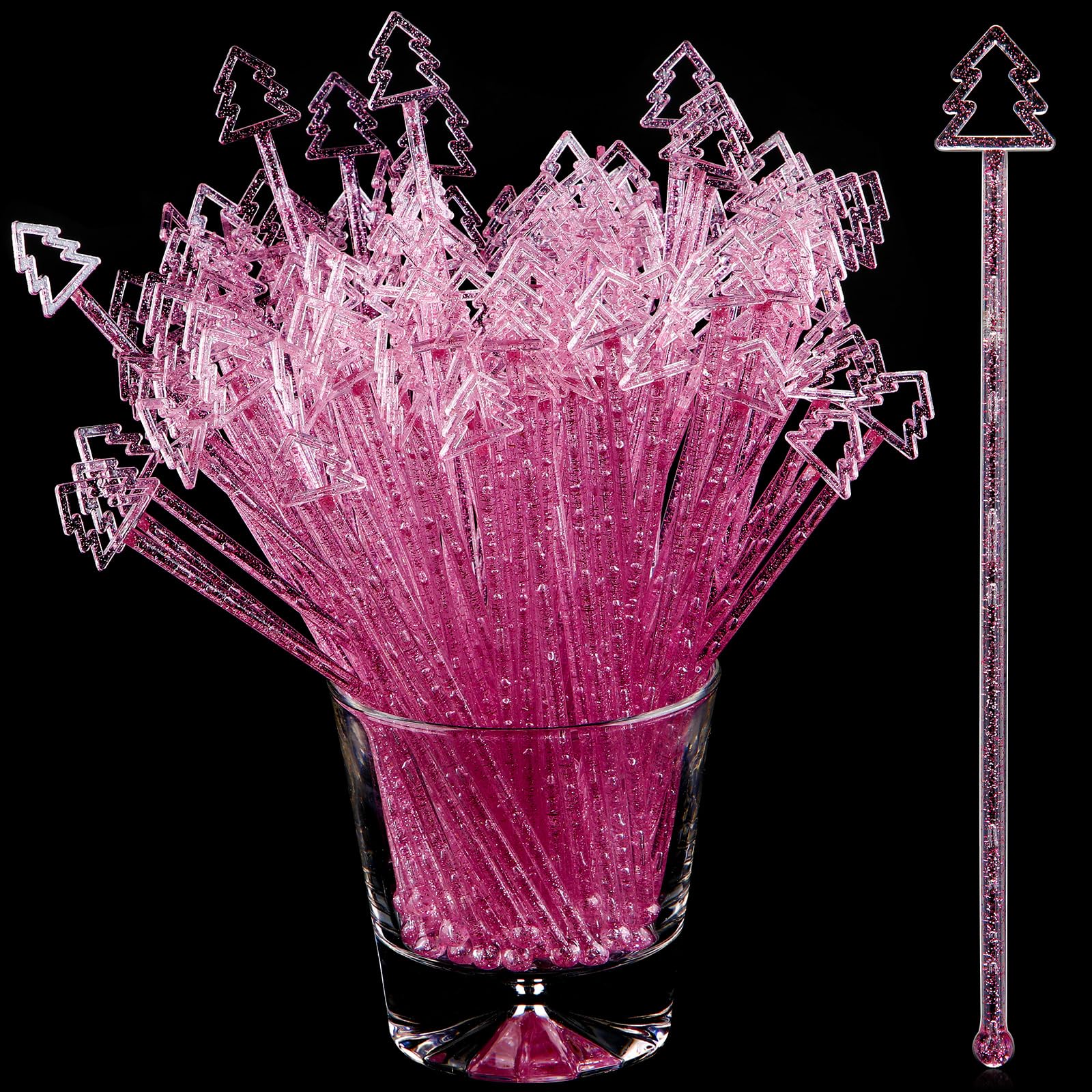 Amazon.com | Tioncy 120 Christmas Drink Stirrers Christmas Coffee ...