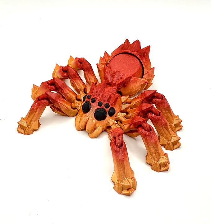 Amazon.com: 3D Printed Flexible Articulated Spider, Fidget Spinner ...