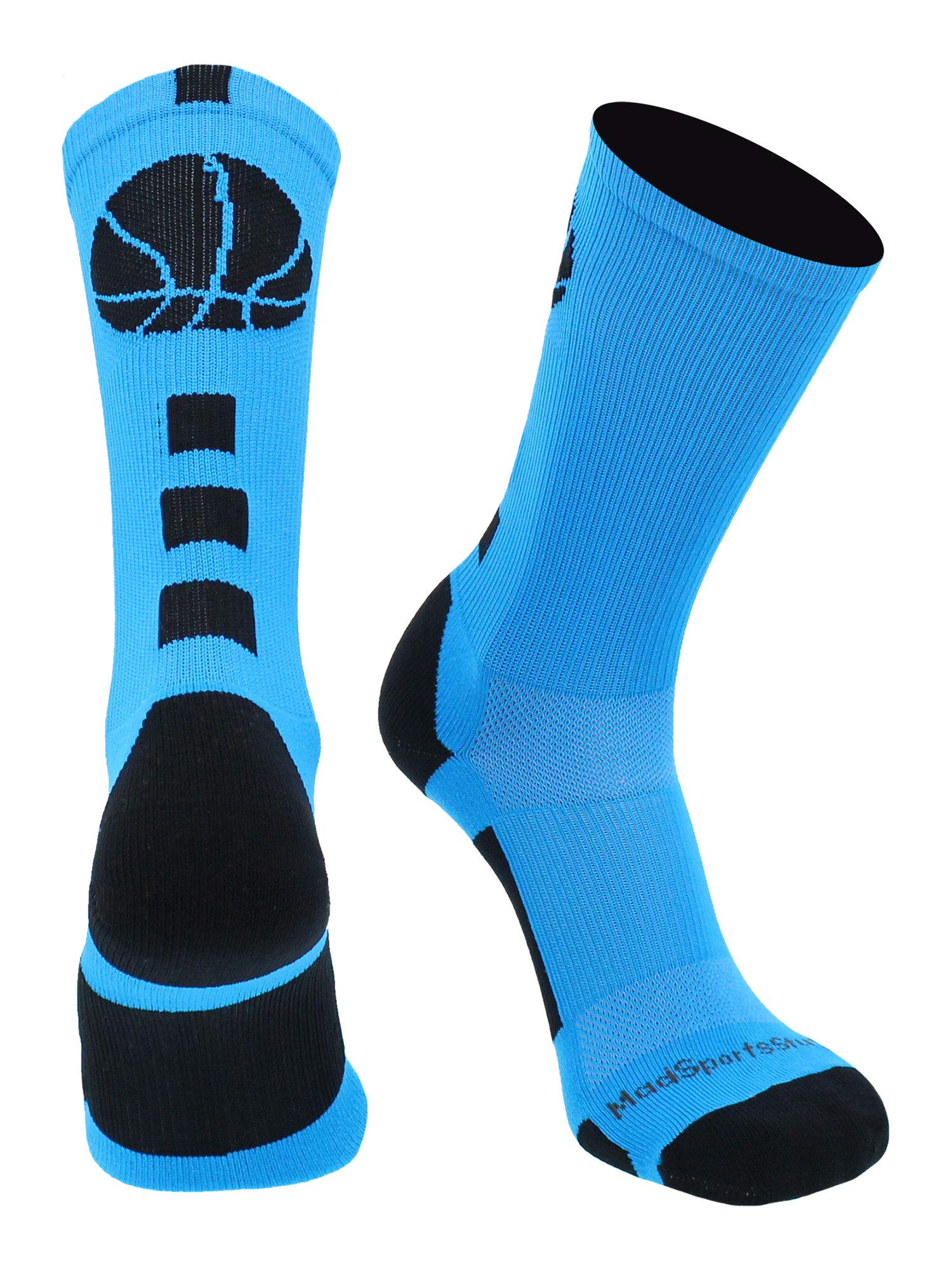 Snapklik.com : MadSportsStuff Basketball Logo Athletic Crew Socks
