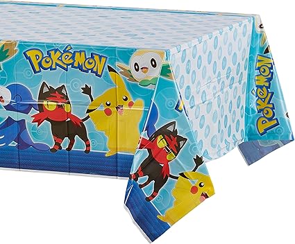 Amazon.com: American Greetings Pokemon Party Supplies, Plastic Table ...