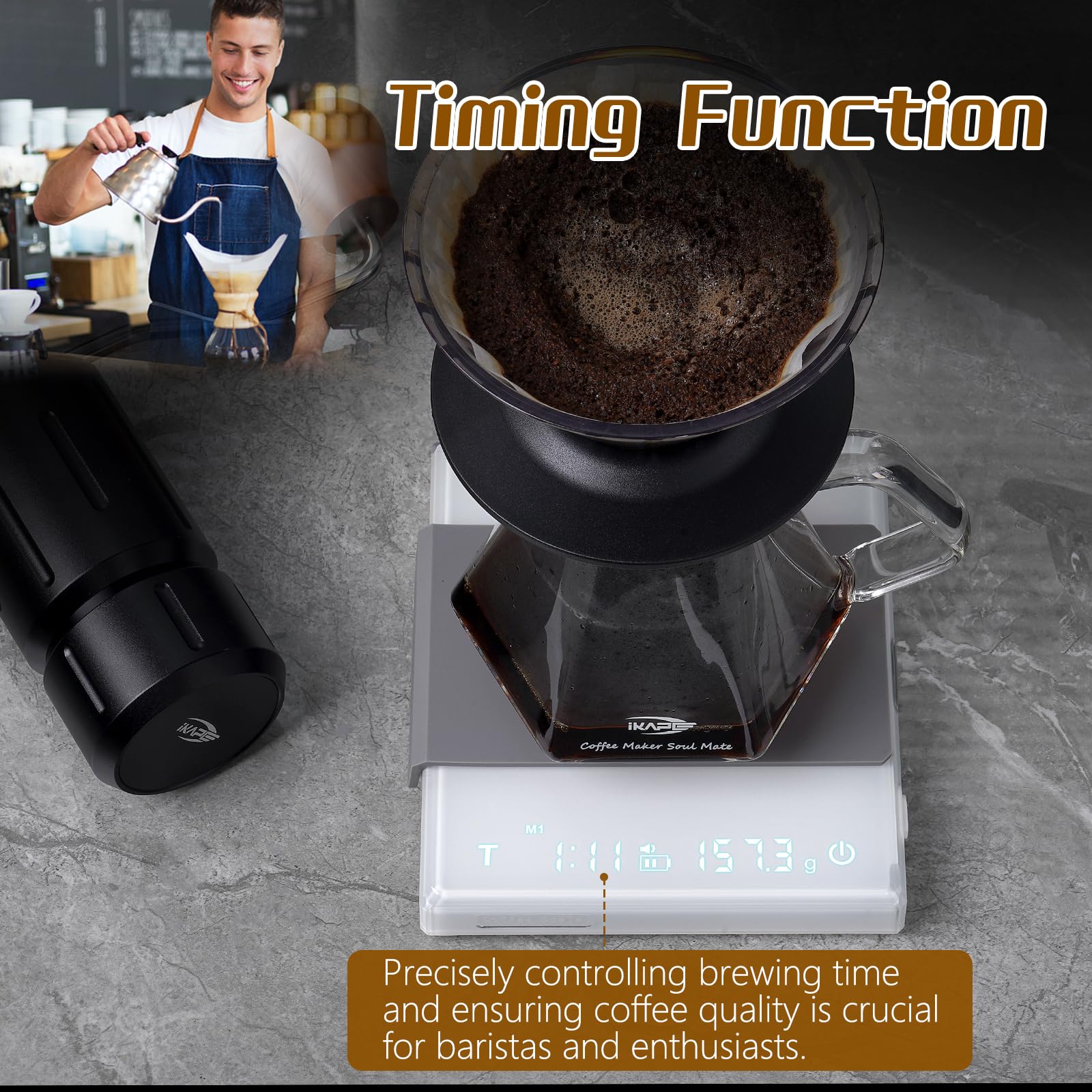 Snapklik.com : IKAPE Digital Coffee Scale