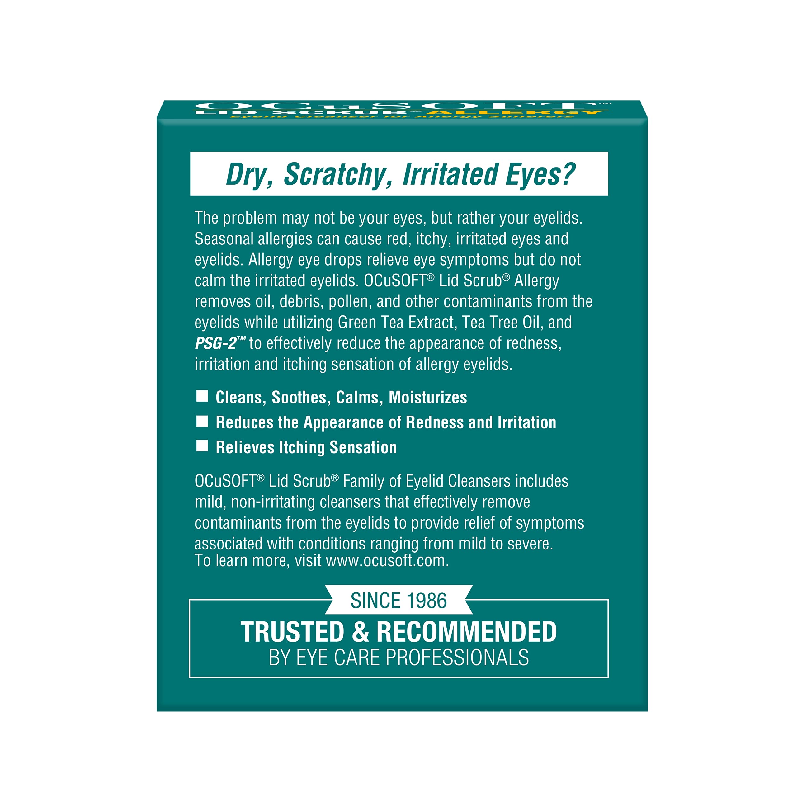 Snapklik.com : Lid Scrub Allergy Eyelid Cleanser 30CT