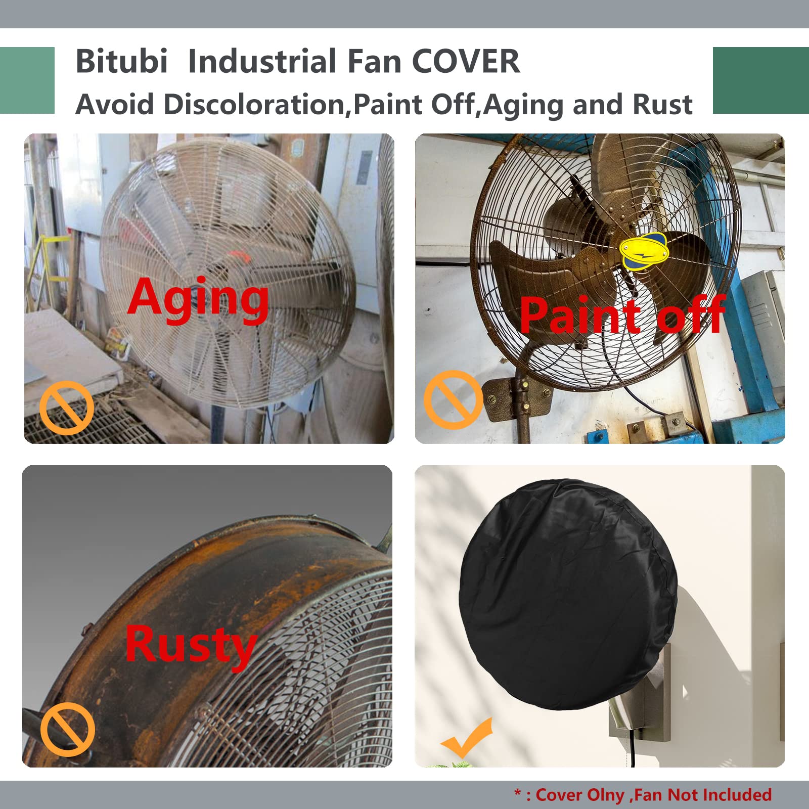 Snapklik.com : Wall Mount Fan Cover,Waterproof Outdoor Fan Covers ...