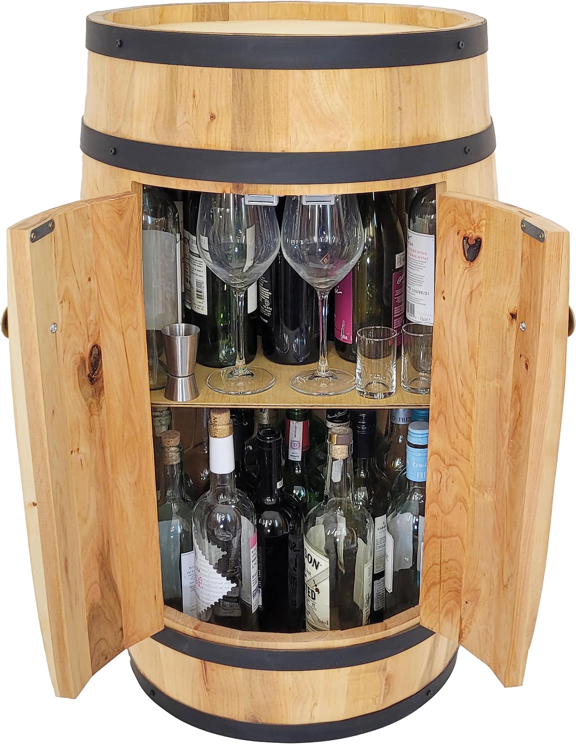 weeco Fassbar LED with Bottle Opener - Wooden Barrel - Barrel Shelf ...