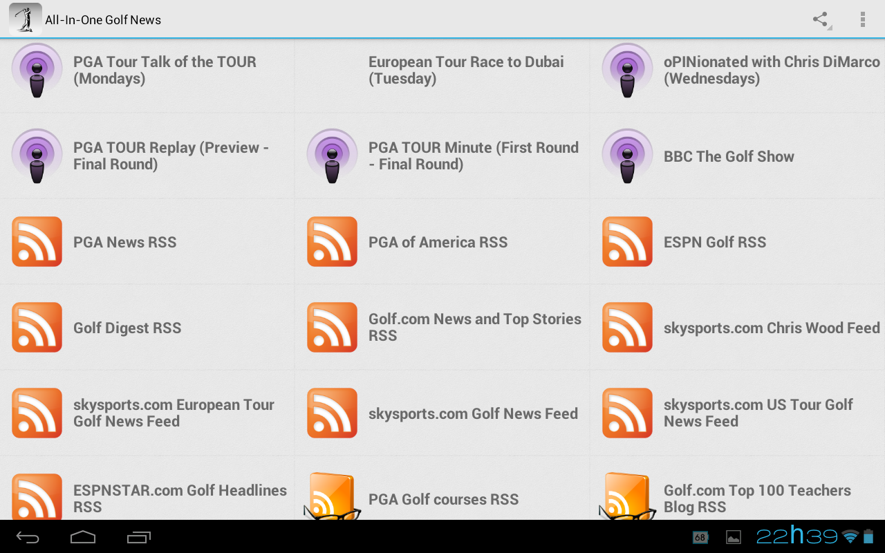 Golf News and Headlines - App on Amazon Appstore