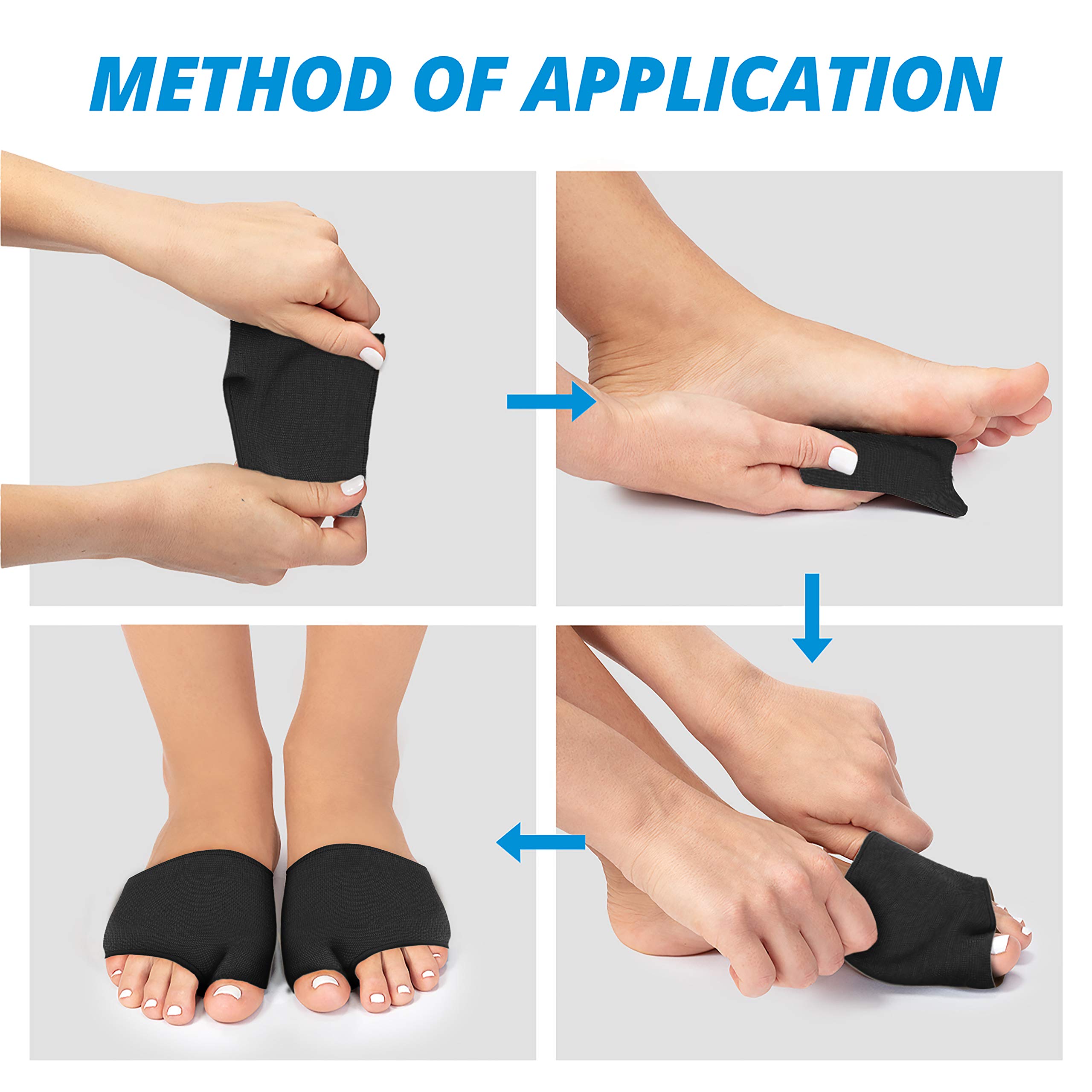 Metatarsal Sleeve with Gel Pads - 2 Pairs - Ball of Foot Cushions with ...