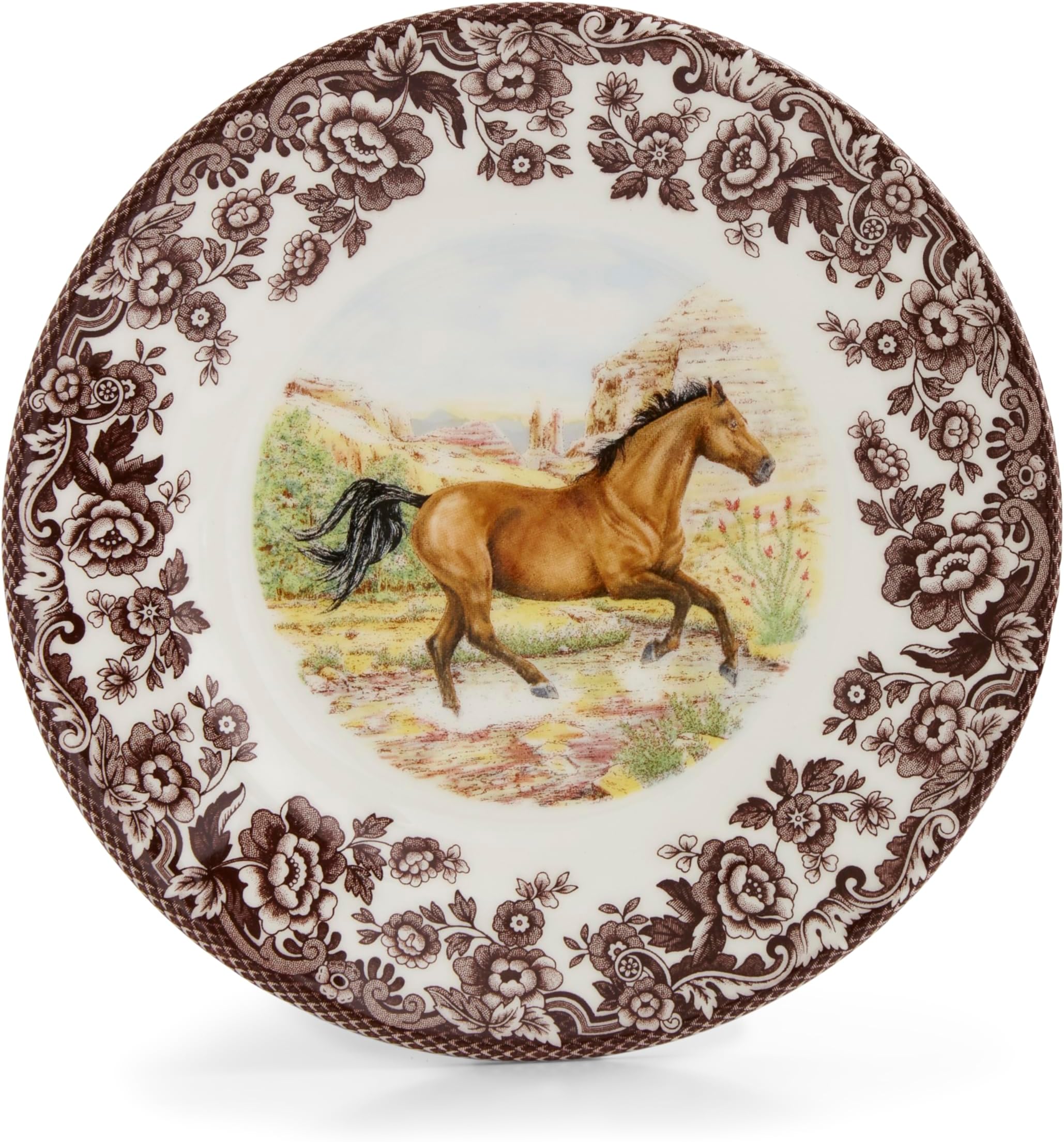 Amazon.com | Spode Woodland Salad Plate, Birds of Prey, 8” Fine ...