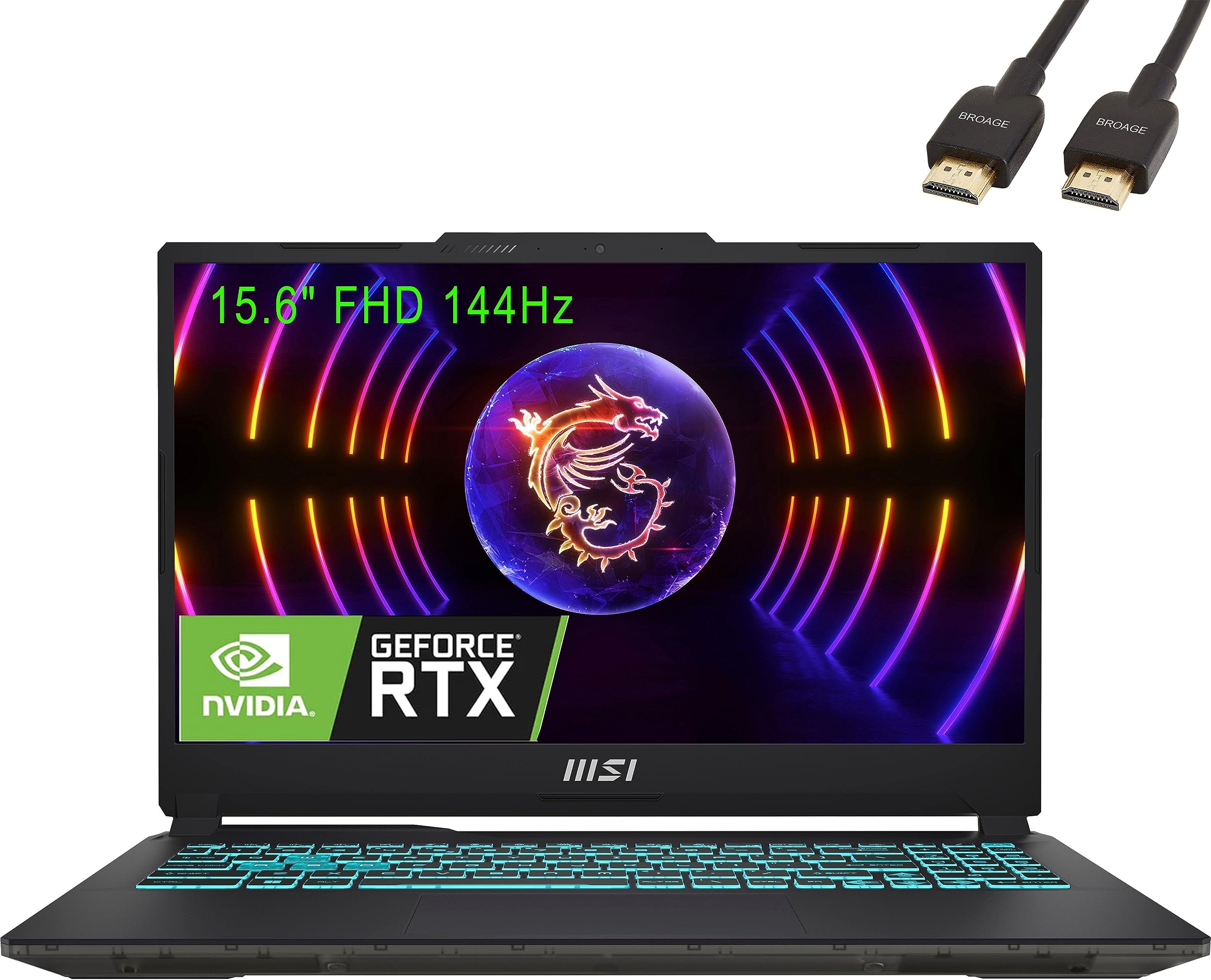 msi 2023 Cyborg 15 15.6 pulgadas 144Hz FHD Gaming Laptop, 12a gen Intel ...