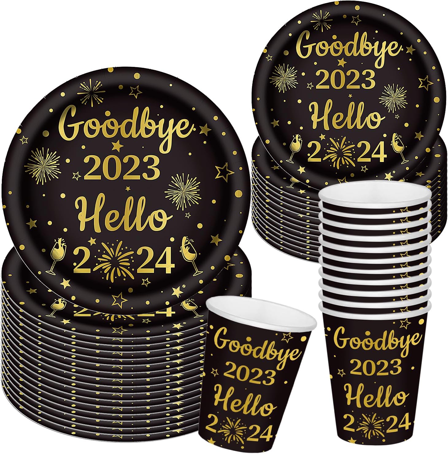 Amazon.com: New Years Party Decorations Set Serve 25 New Years Eve ...