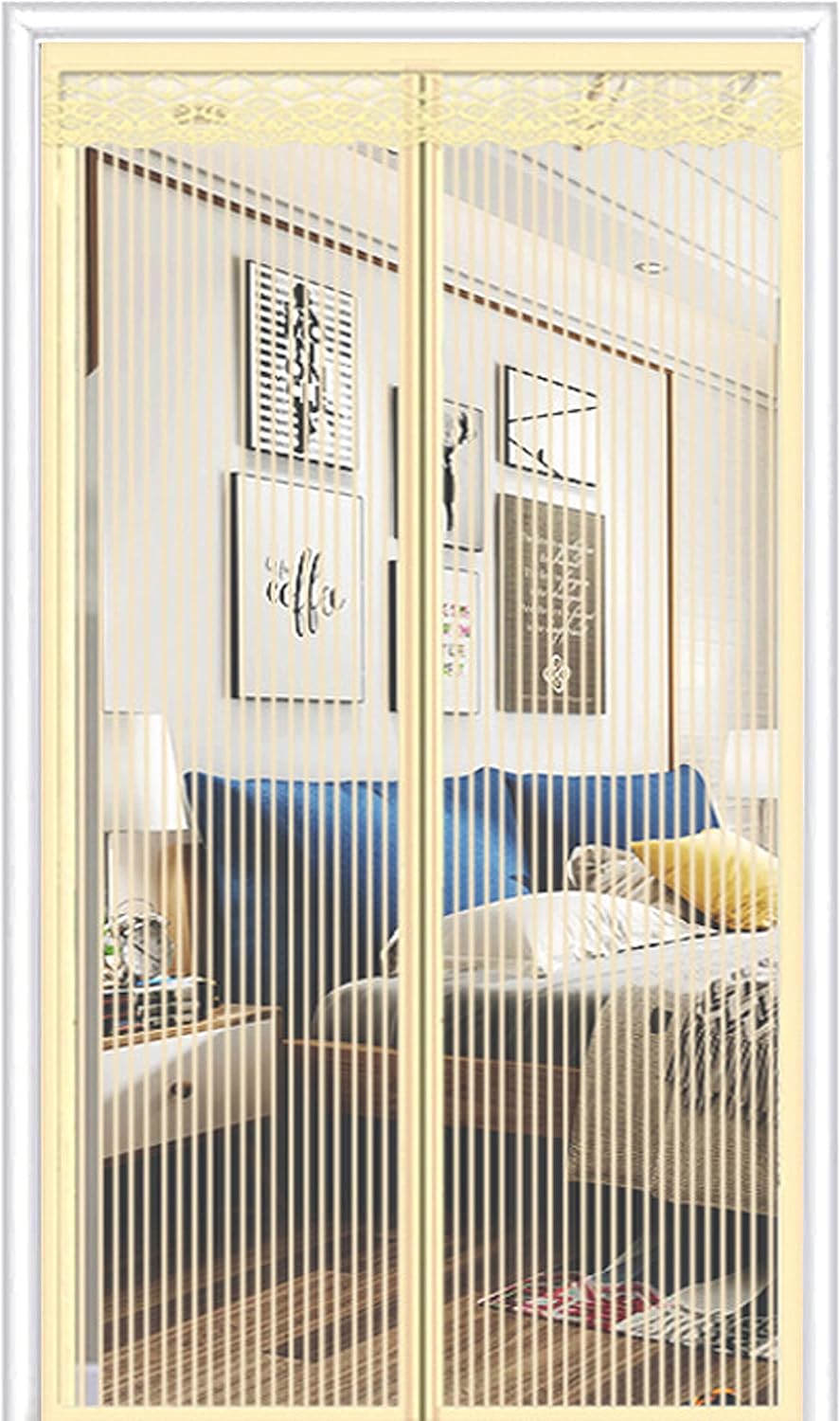 Upgraded Magnetic Screen Door 39x71in/100x180cm, Retractable Screen ...