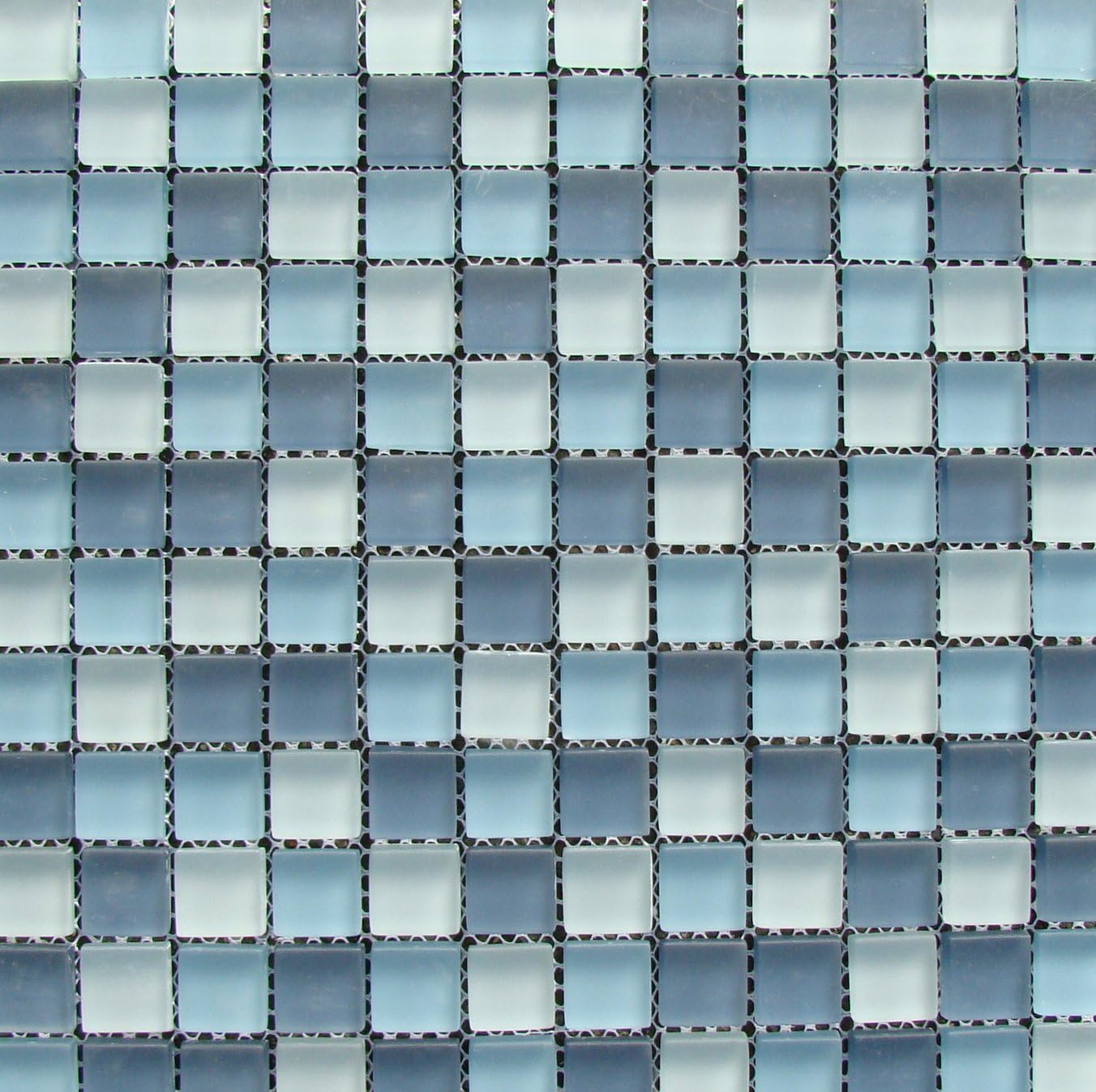 Interceramic INSBM1X1ARC Shimmer Blends Glass Mosaic Tile, 1-by-1-Inch ...