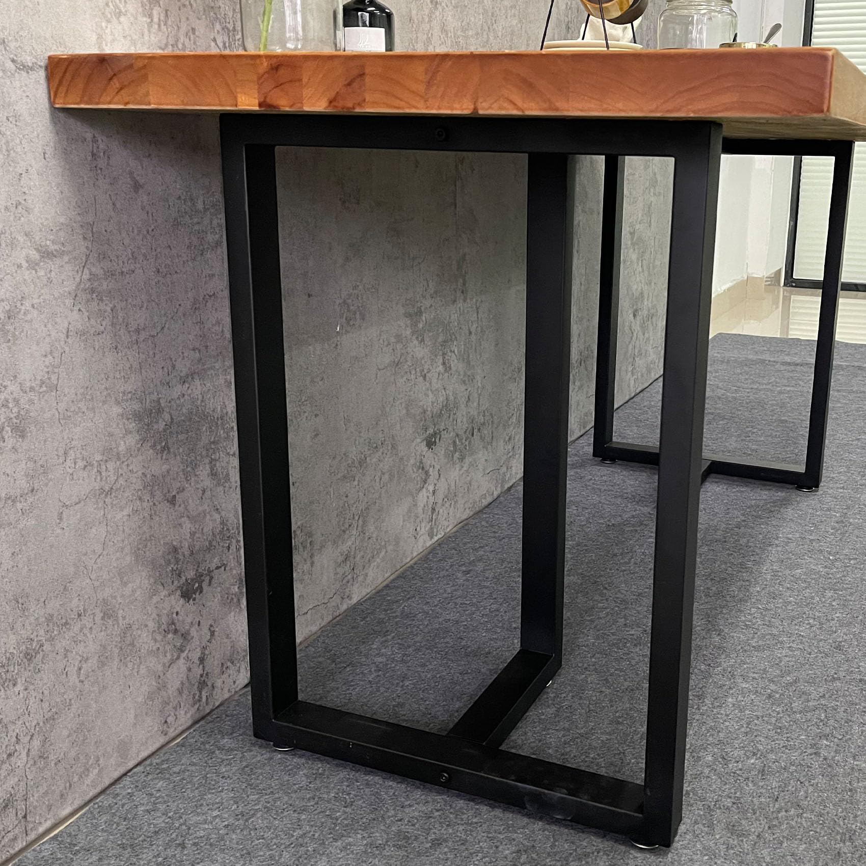 Industrial Metal Table Industrial Style Table With Metal Legs For