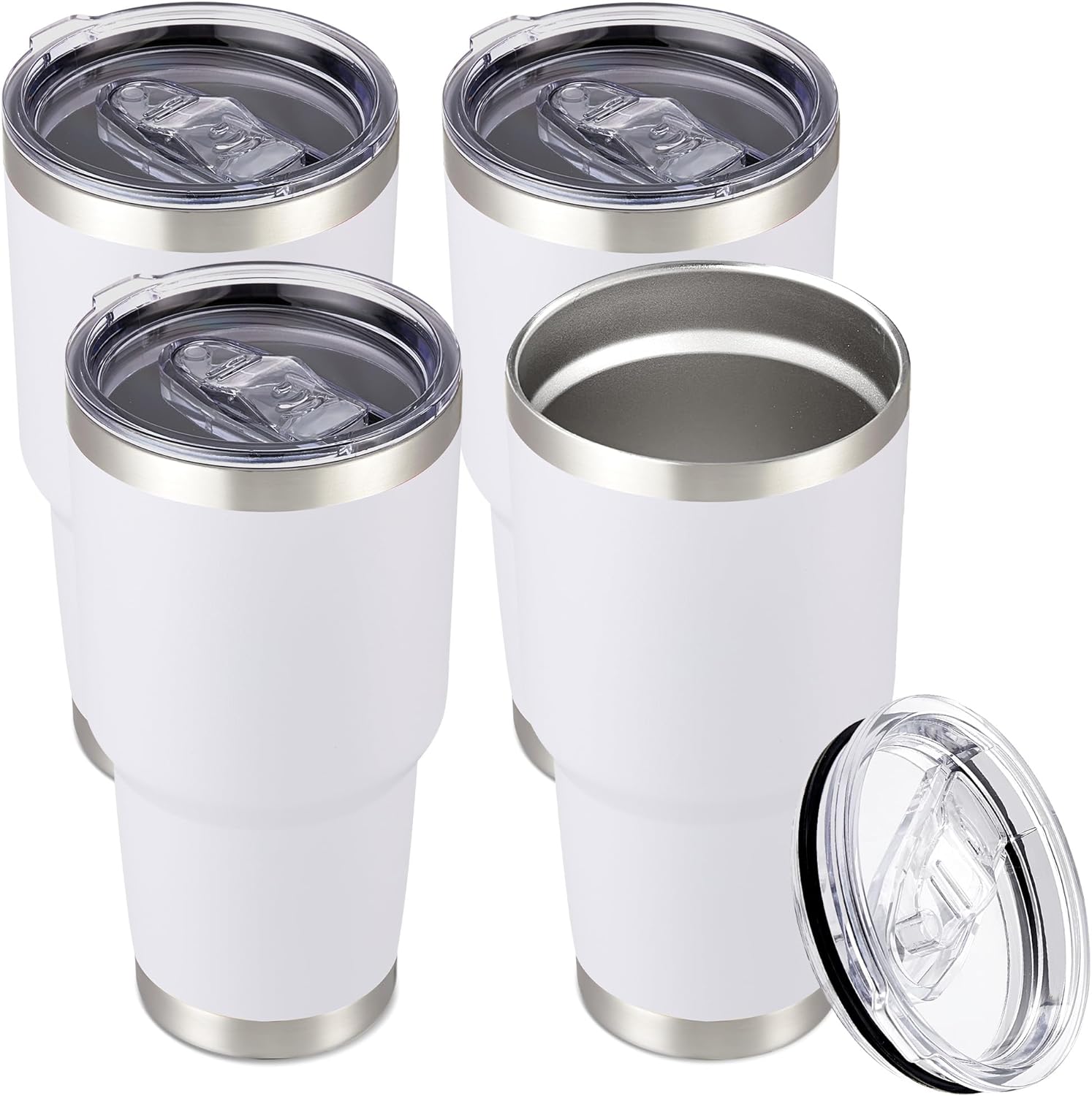 Amazon.com | Cool Yoleb 30 oz Tumbler with Lid Stainless Steel Tumblers ...