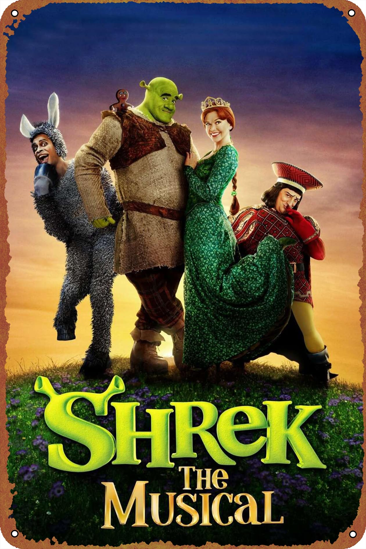 Amazon.com : Shrek the Musical Poster Metal Signs Vintage for Home Bar ...
