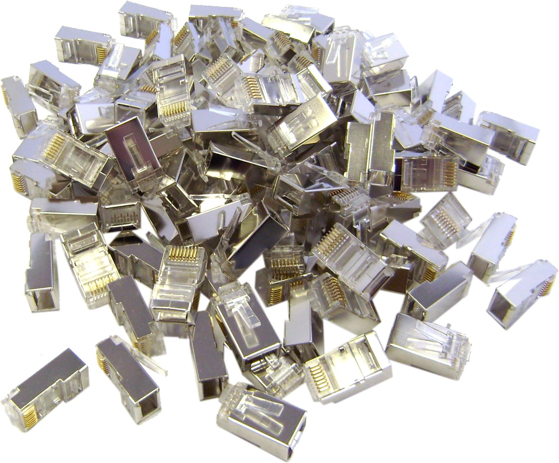 Technotech RJ45 Plug Connector CAT5 Network LAN Crimp (100 pcs ...