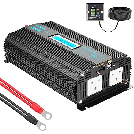 2000W pure sine wave AC power inverter 12V battery to 240V mains ...