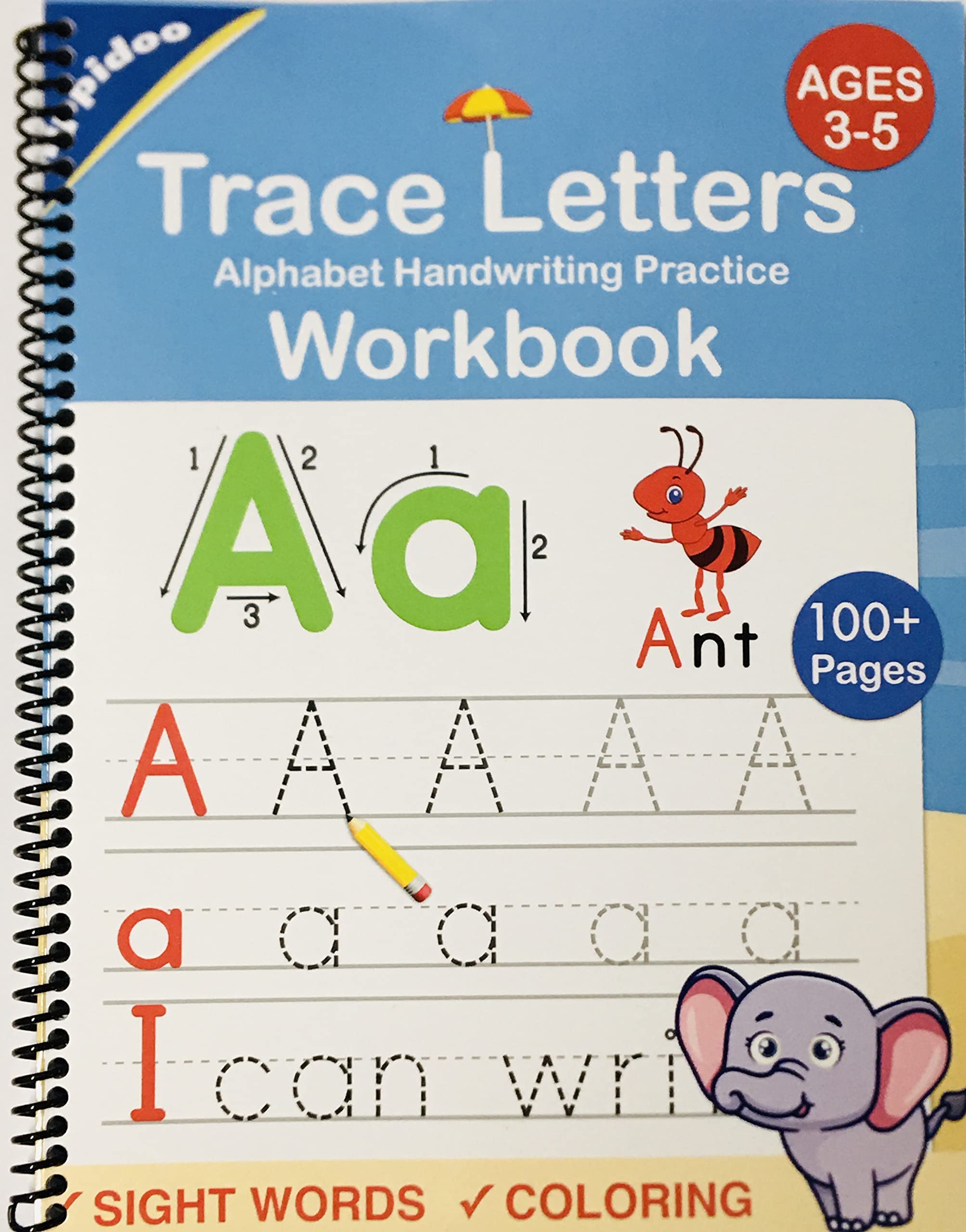 Trace Letters: Alphabet Handwriting Practice workbook for kids ...