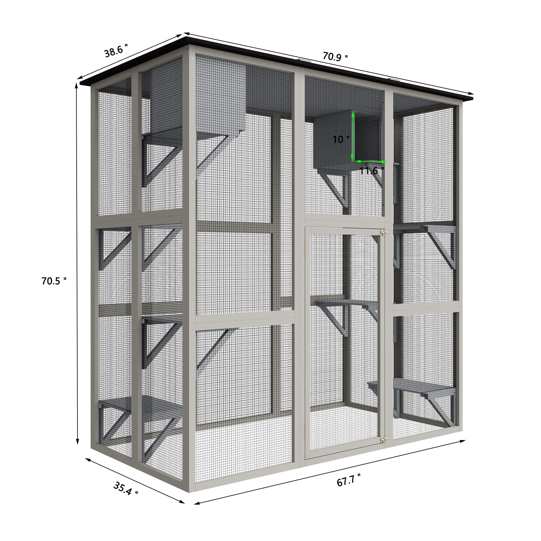 Snapklik.com : Catio Outdoor Cat Enclosure, Large Walk In Cat Cage ...