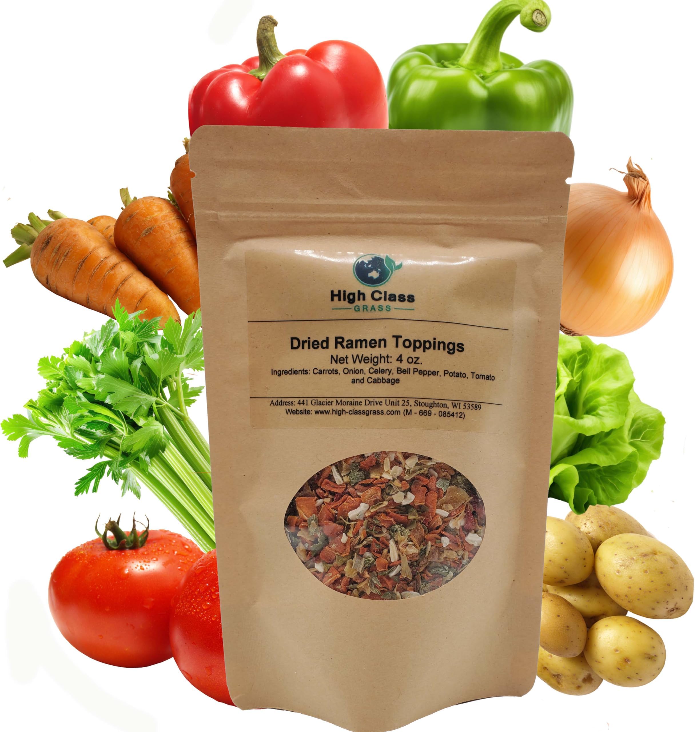 Amazon.com : High Class Grass Dried Ramen Toppings, Dehydrated ...