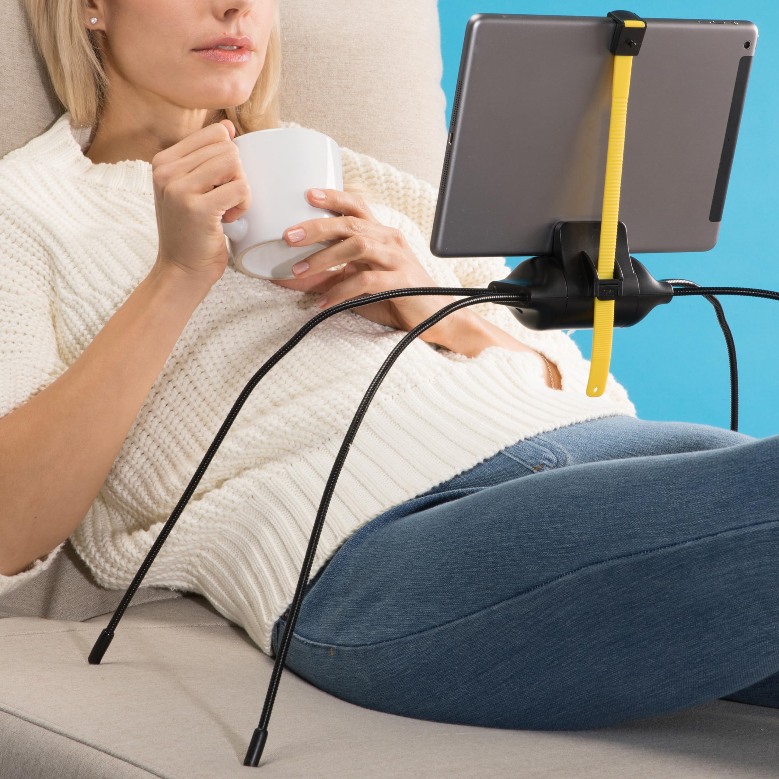 Aavjo Tabletop Adjustable Spider Tablet Mobile Stand Flexible for Bed ...