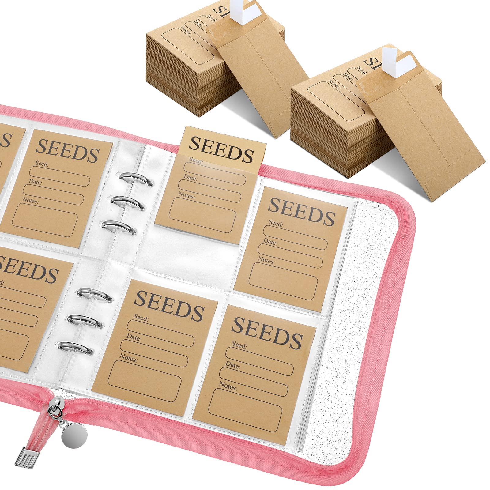 Snapklik.com : Seed Storage Organizers 80 Resealable Sealing Seed ...