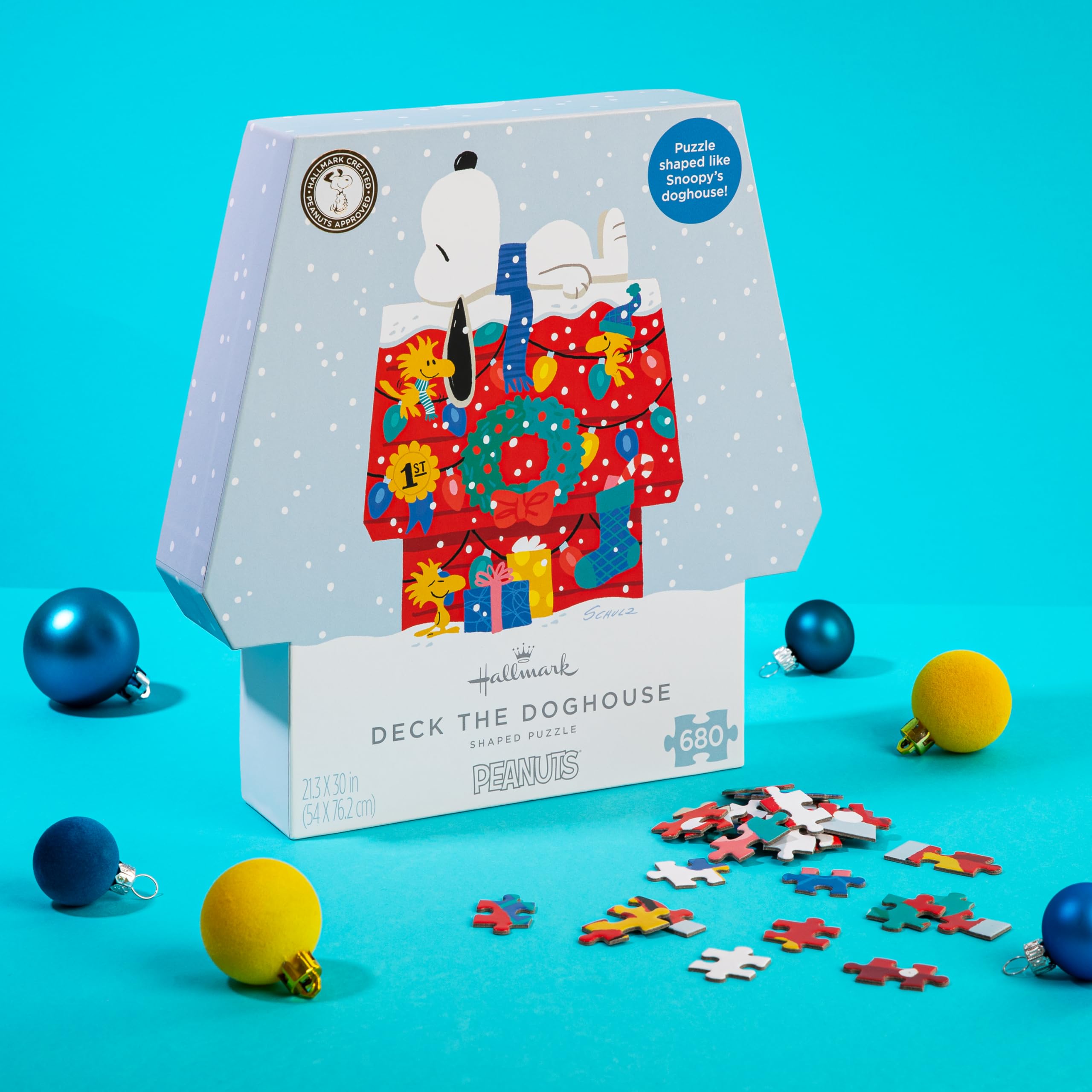 Hallmark Jigsaw Puzzle, SNOOPY Jigsaw Puzzle, SNOOPY’s Doghouse, 680 Jigsaw Pieces, Blue – BigaMart