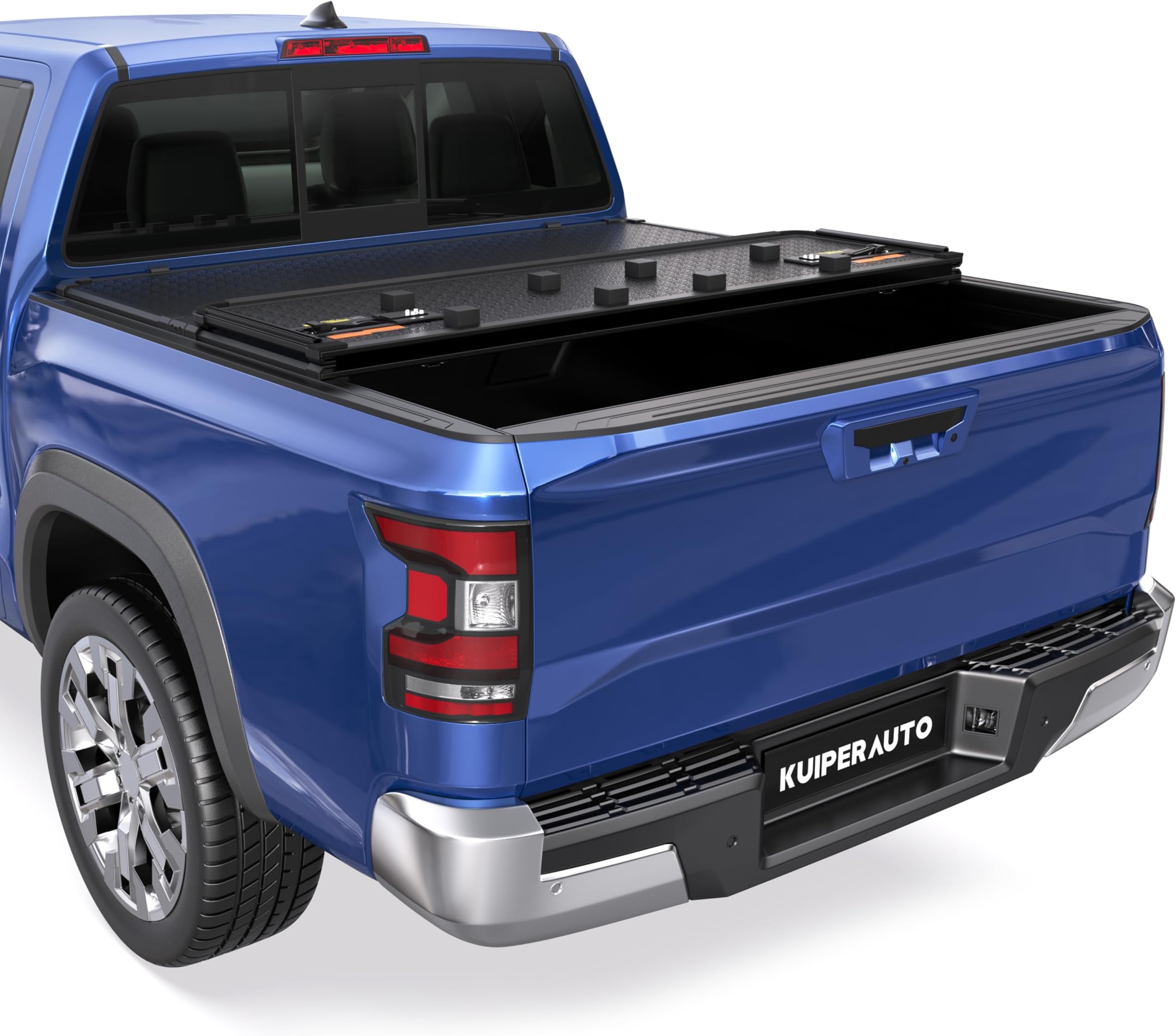 Amazon.com: KUIPERAUTO Aluminum Tri Hard Truck Bed Tonneau Cover ...