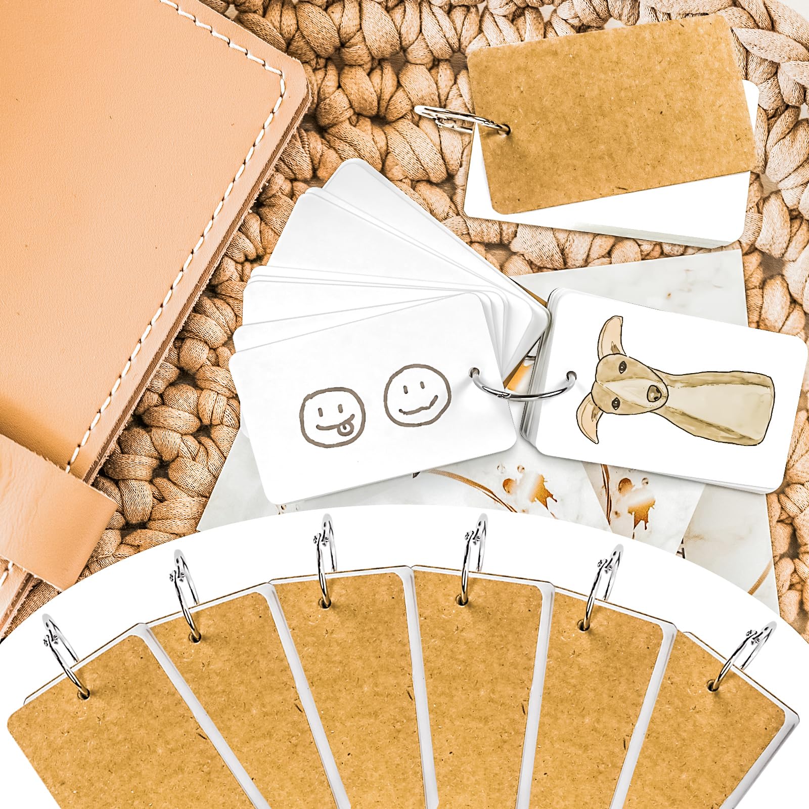 Snapklik.com : MotBach 1000 Pcs Flash Cards 2x3 Inch Index Cards
