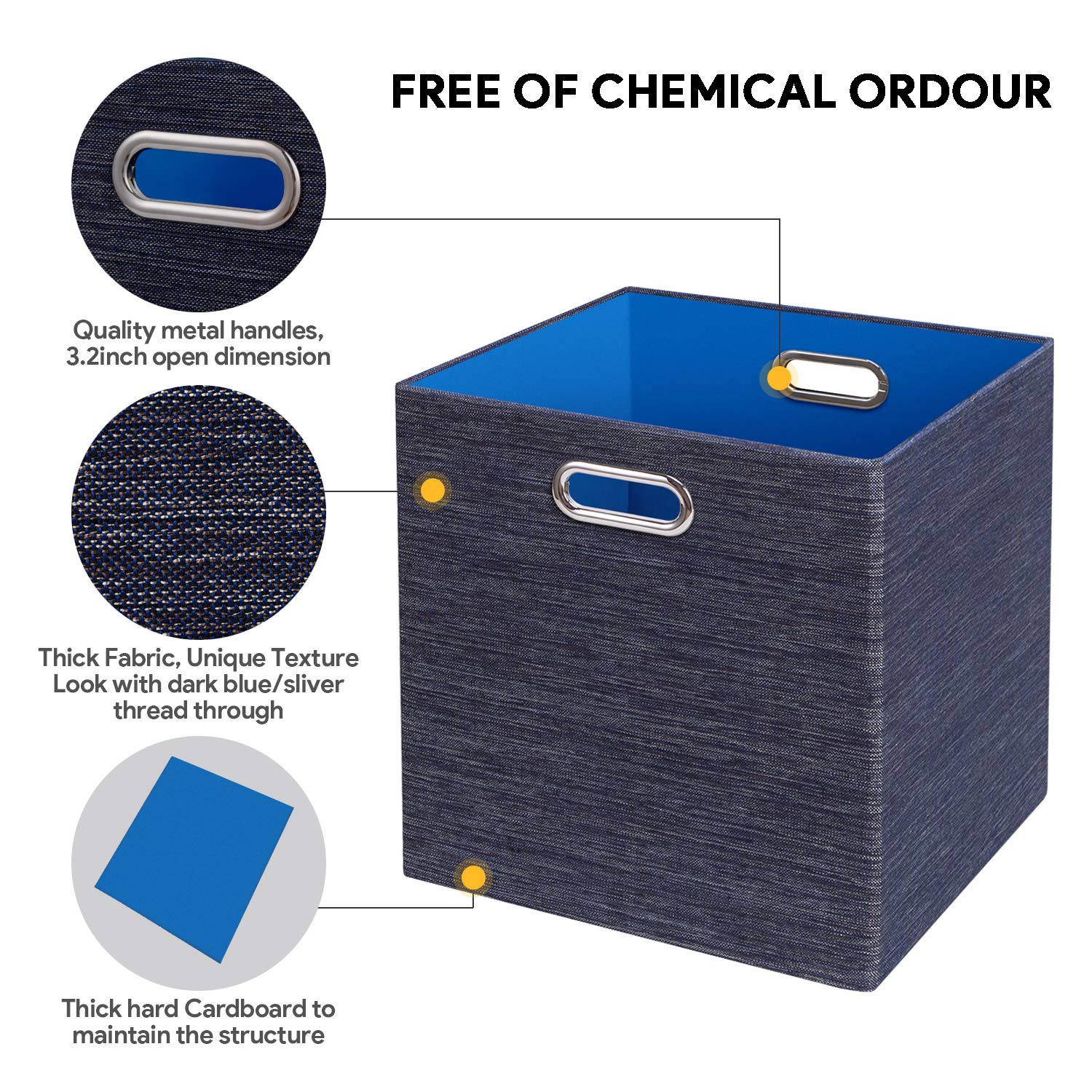 Storage Cube Basket Bins,13?ù13 Foldable Storage Containers for Shelf ...