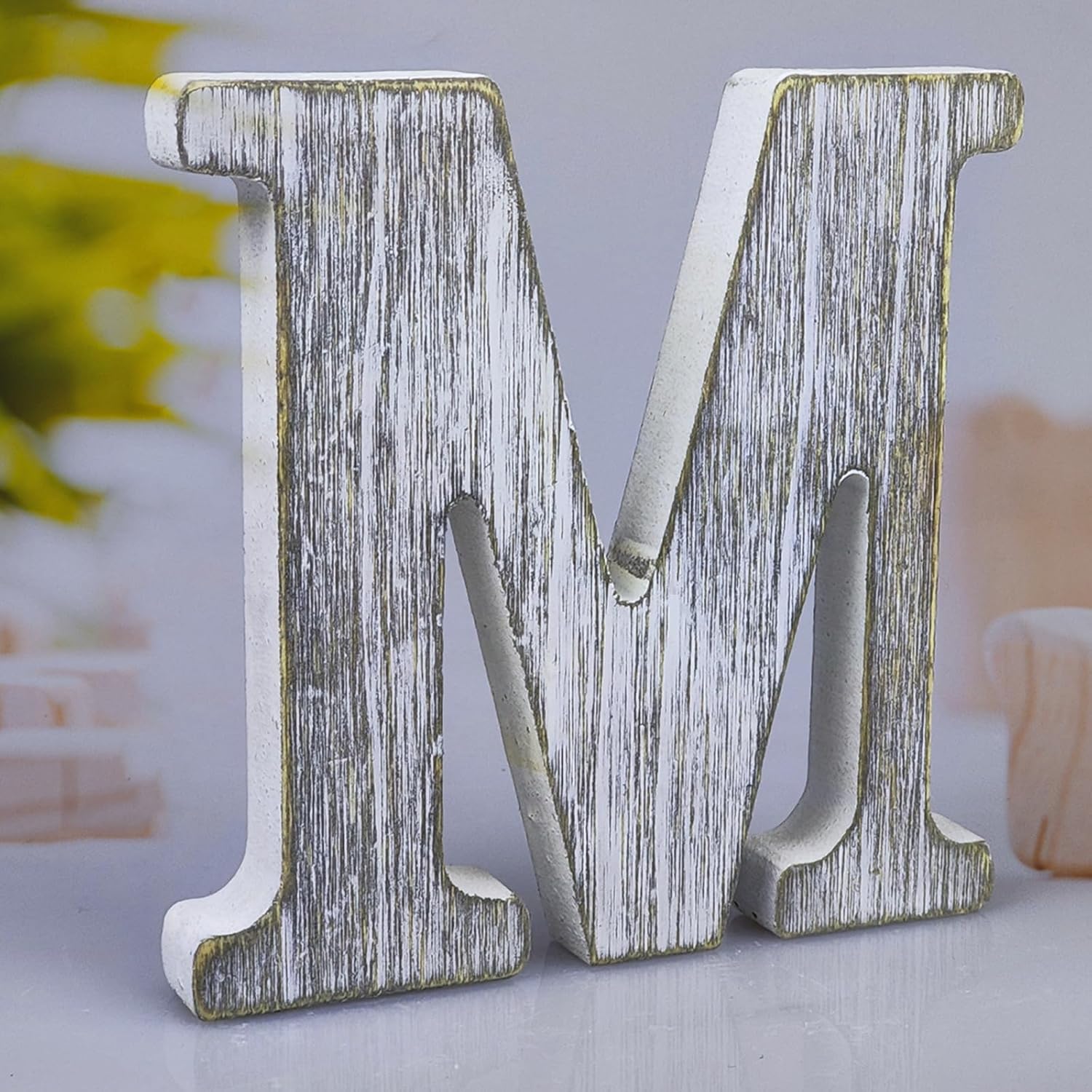 Amazon.com: WOODOUNAI 8 Inch Wood Letters Unfinished Rustic Wood ...
