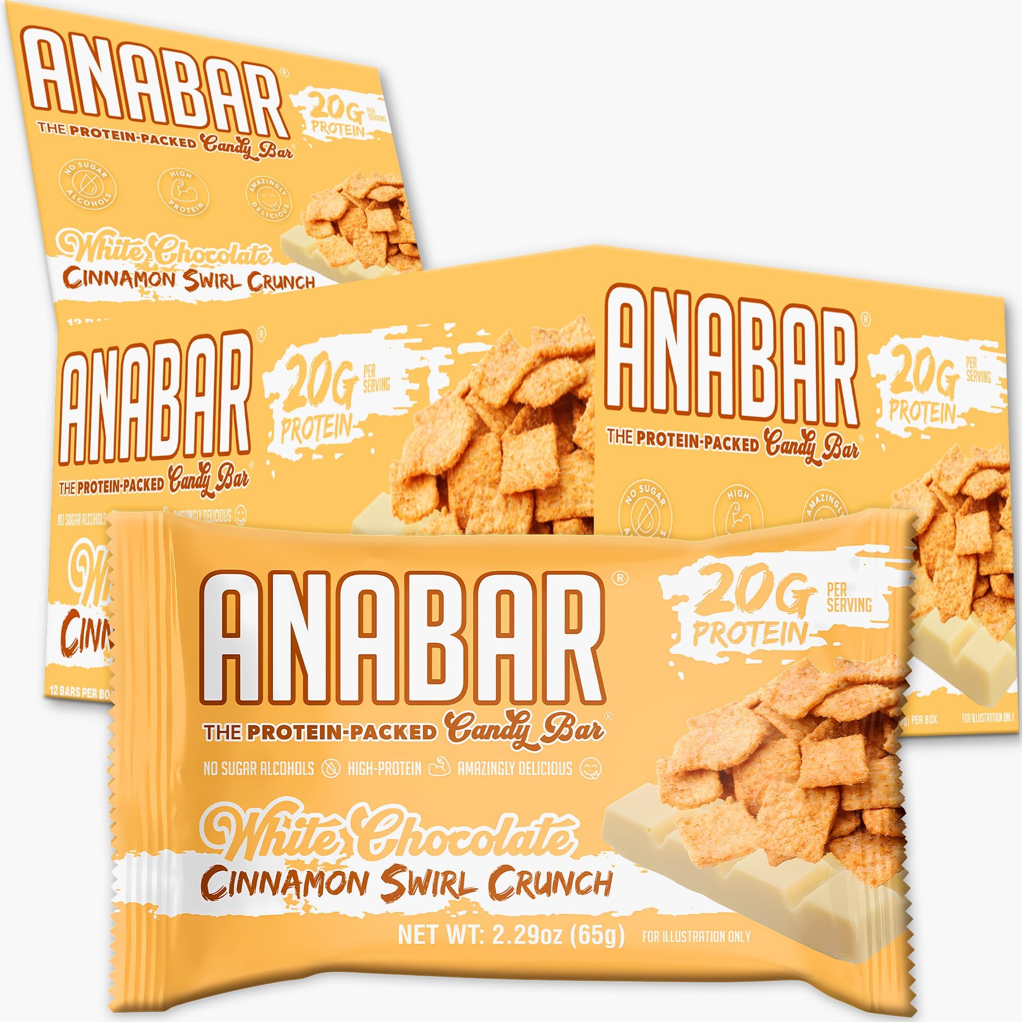 Amazon.com : Anabar Protein Bar, The Protein-Packed Candy Bar, Amazing ...