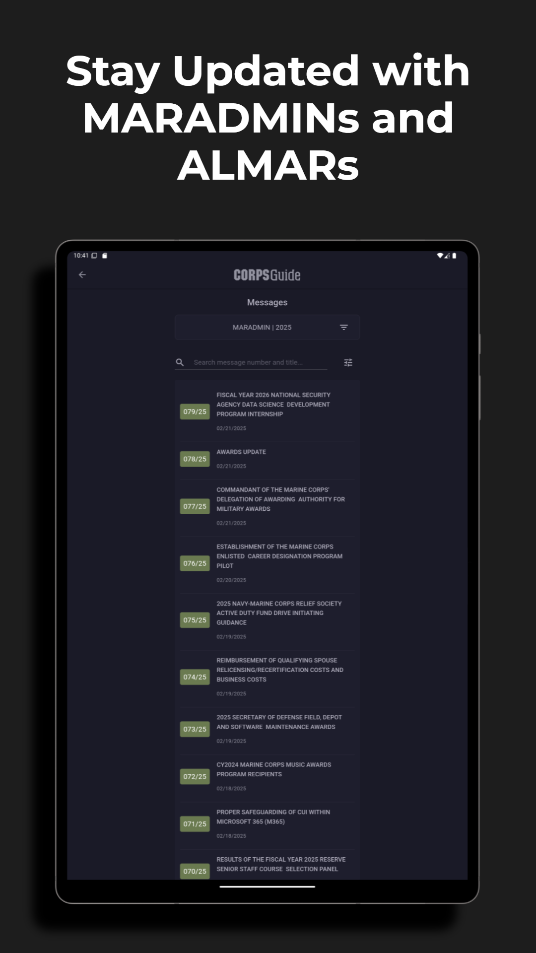 CorpsGuide - App on Amazon Appstore